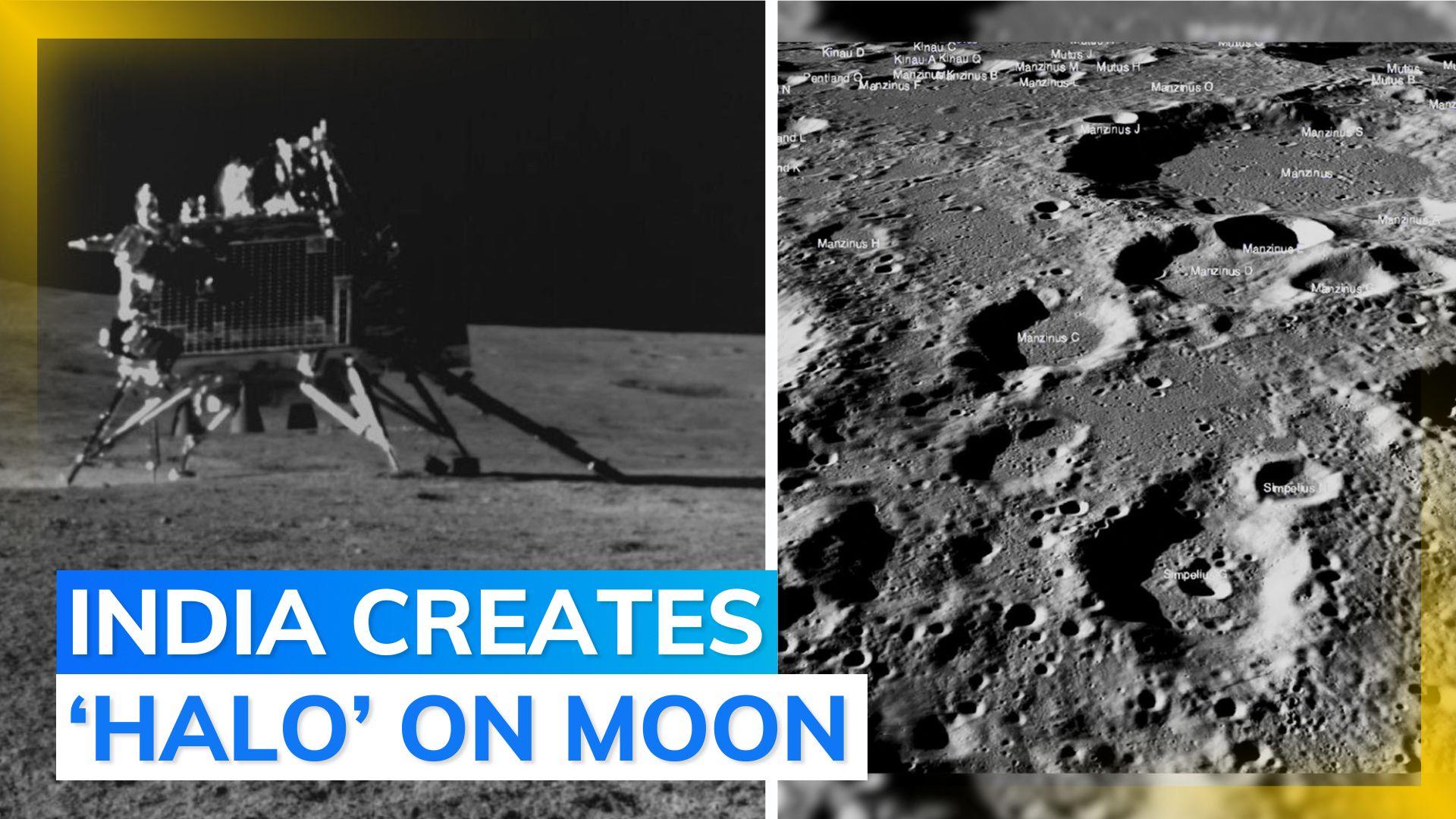 Vikram Lander made ‘ejecta halo’ on moon while landing: ISRO report ...