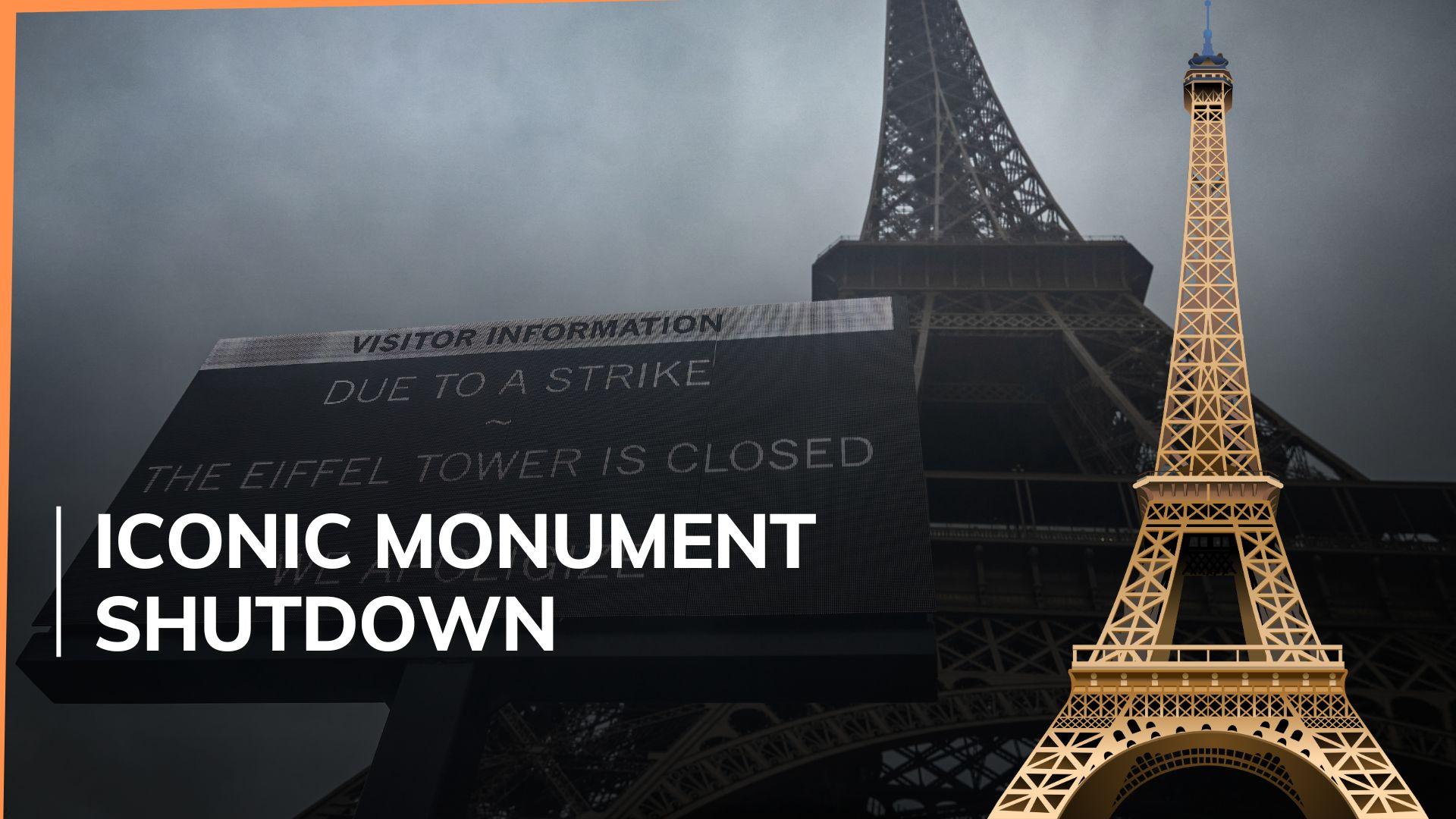 Eiffel Tower closes as staff go on strike over financial mismanagement | Editorji