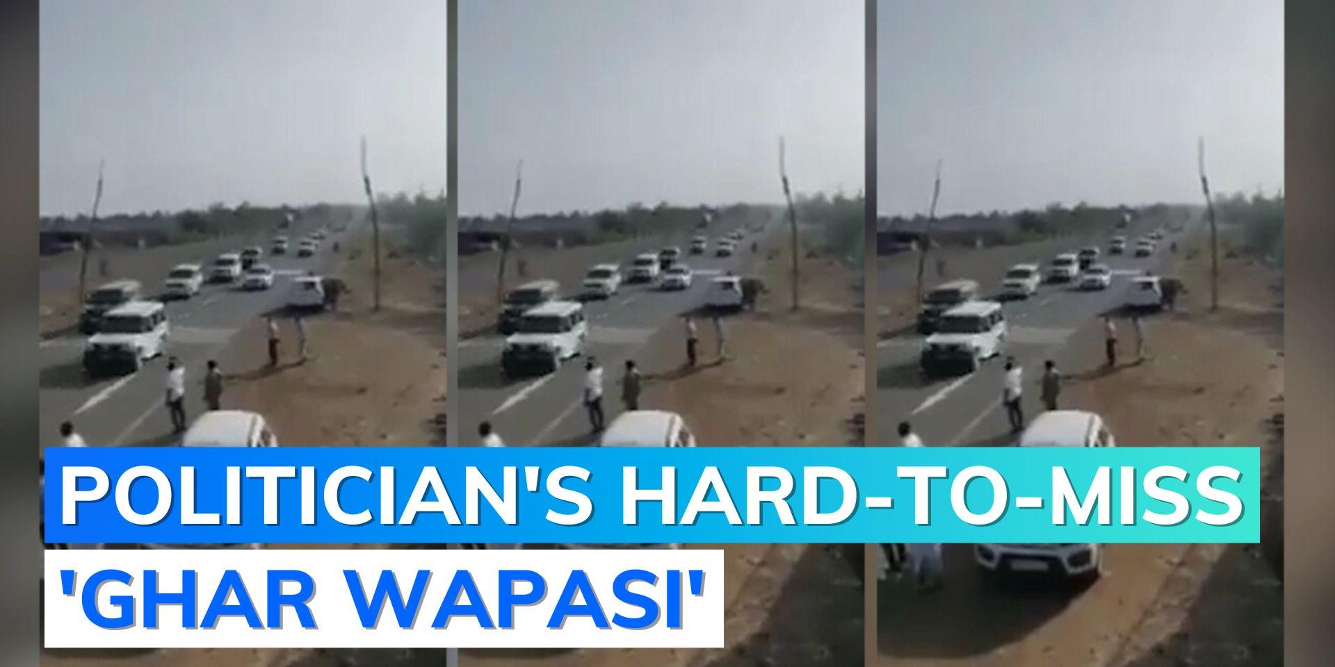 Viral: With 400 cars and blaring sirens, Scindia supporter returns to ...