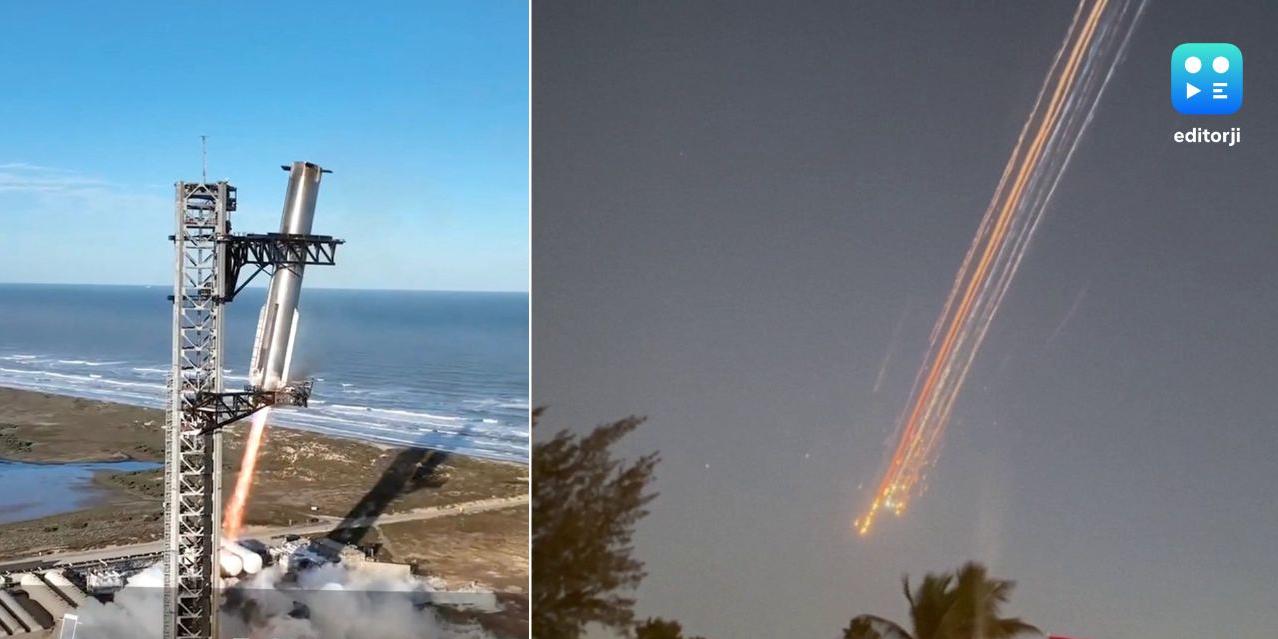 SpaceX catches Starship booster again, but upper stage explodes | Editorji