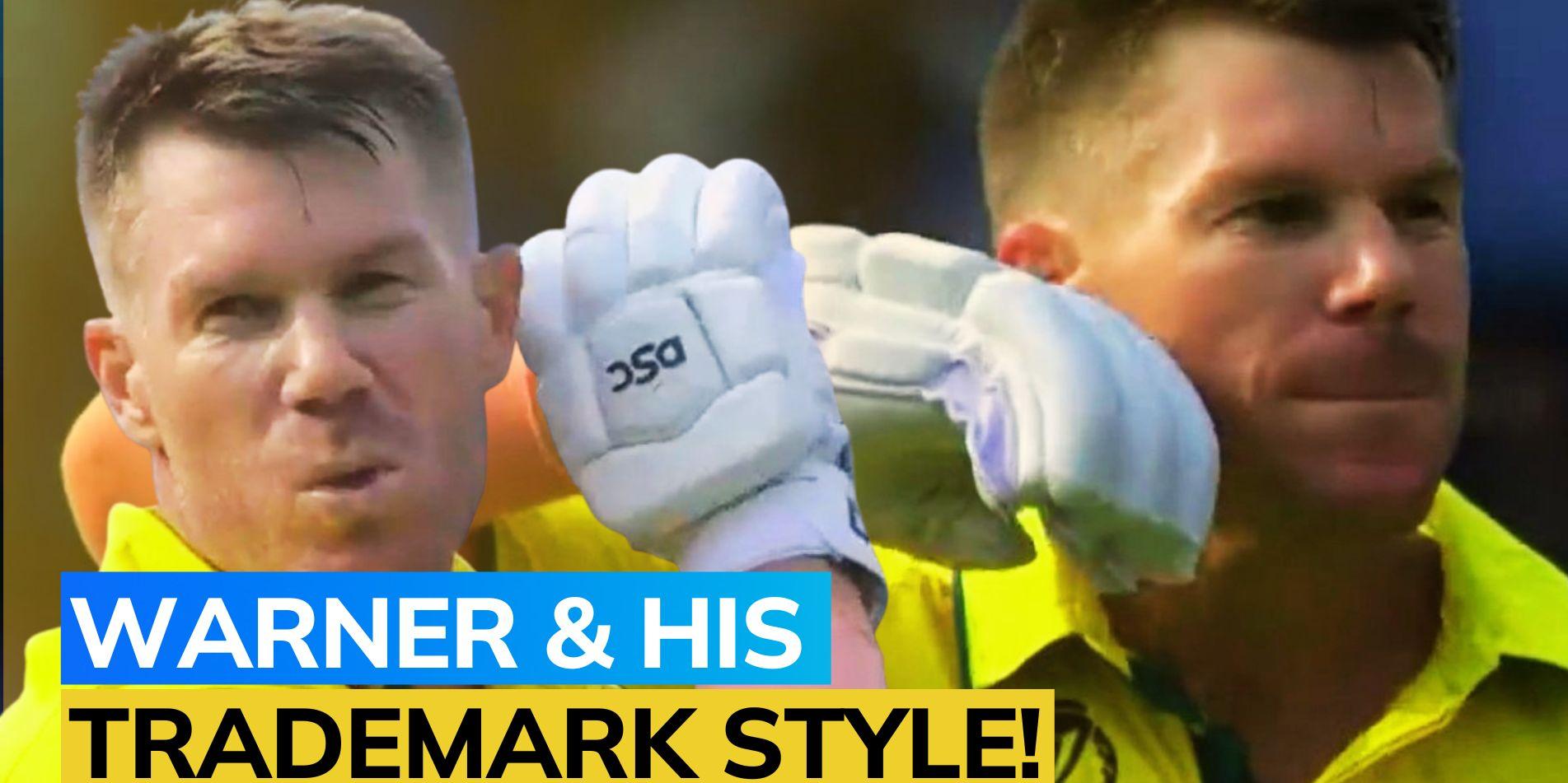 Watch - David Warner‘s Pushpa celebration after hitting ton vs Pakistan ...