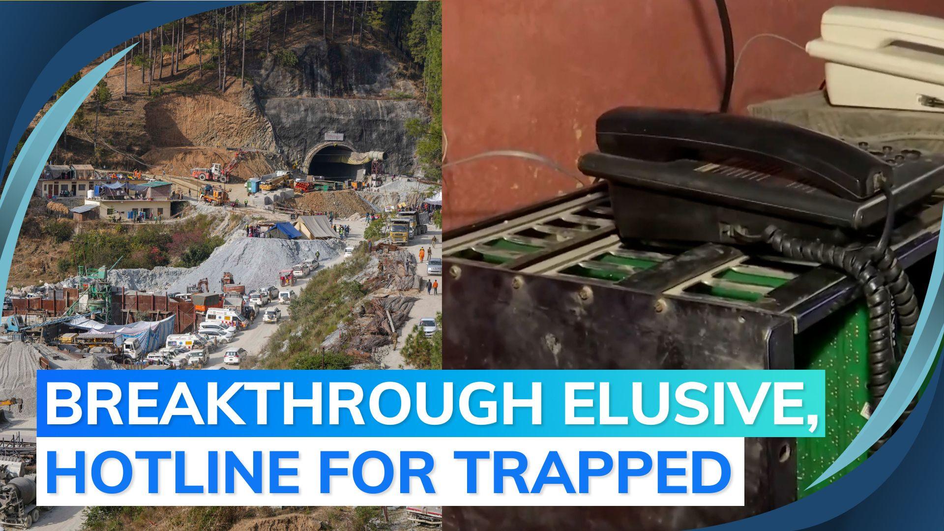 Uttarkashi tunnel crisis: landline set up for trapped workers who now ...
