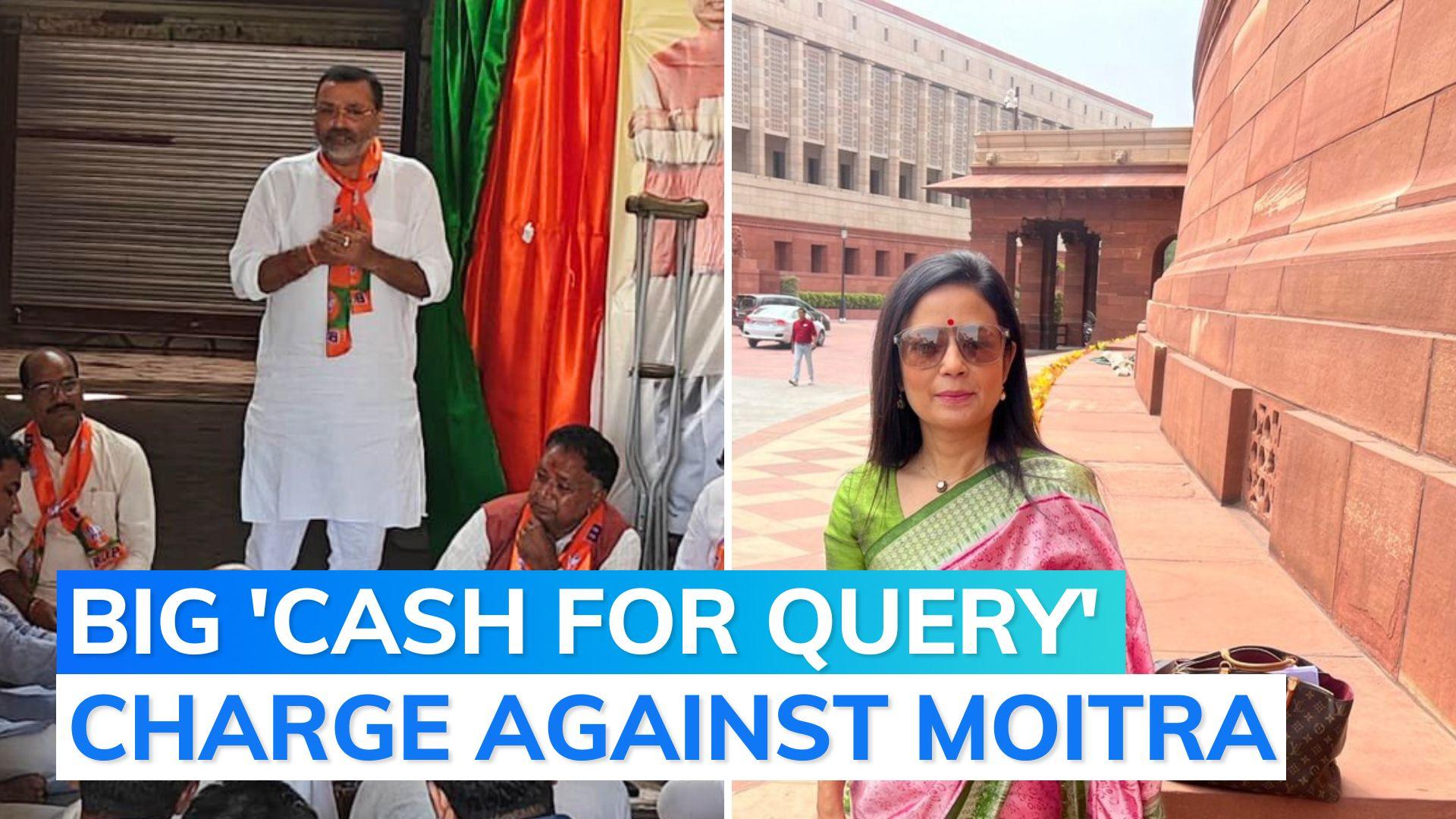 BJP‘s Nishikant Dubey levels bribery charges against TMC’s Mahua Moitra. She responds | Editorji