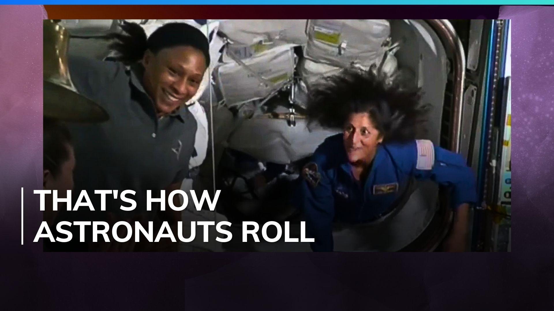 Indian-origin astronaut Sunita Williams shows her happy dance after reaching ISS | Watch | Editorji