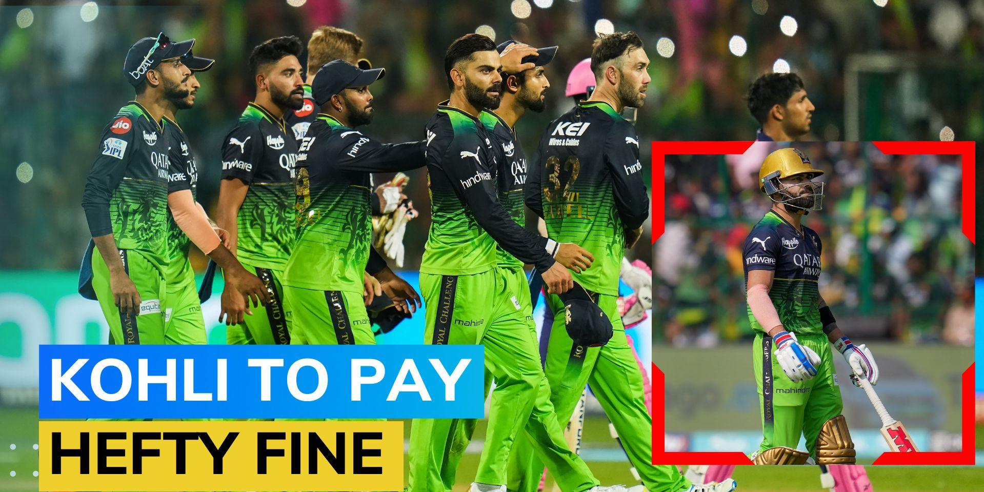 IPL 2023: Virat Kohli fined ₹24 lakh for breaching Code of Conduct ...