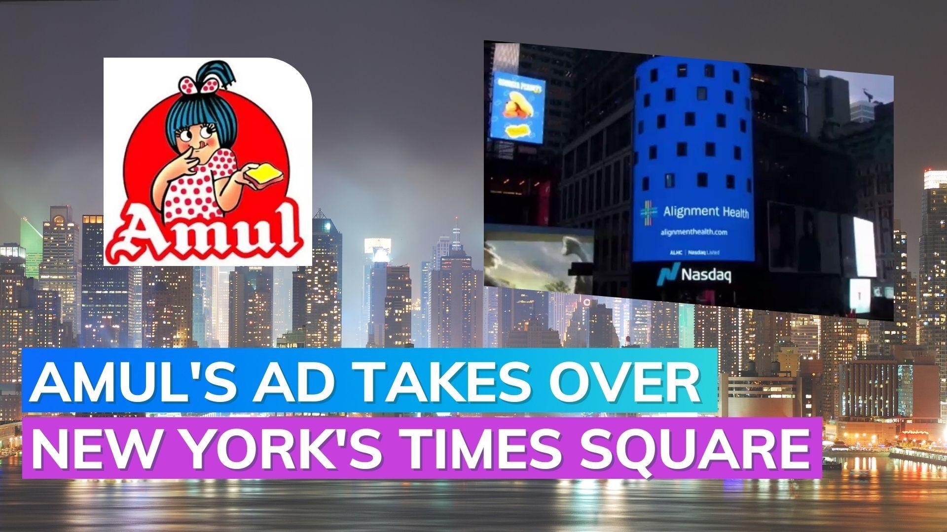 Amul launches ‘Be More Milk’ campaign in Times Square, New York; aims ...