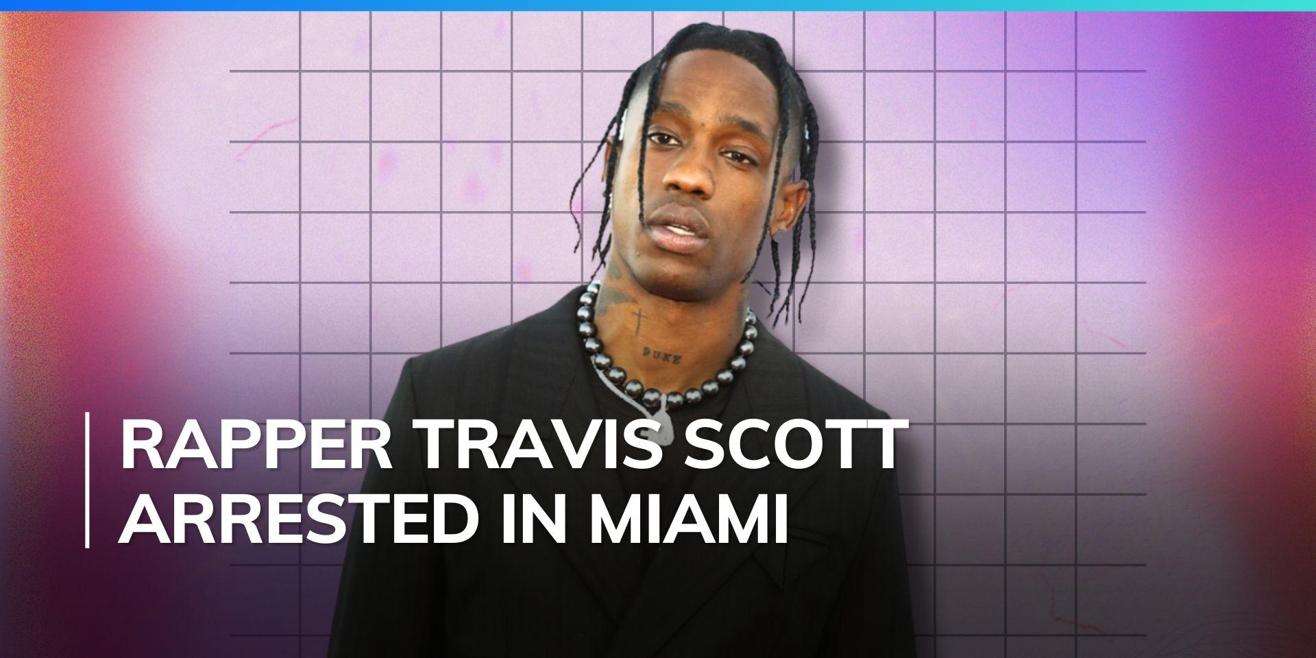 Travis Scott arrested at Miami beach over intoxication and trespassing ...