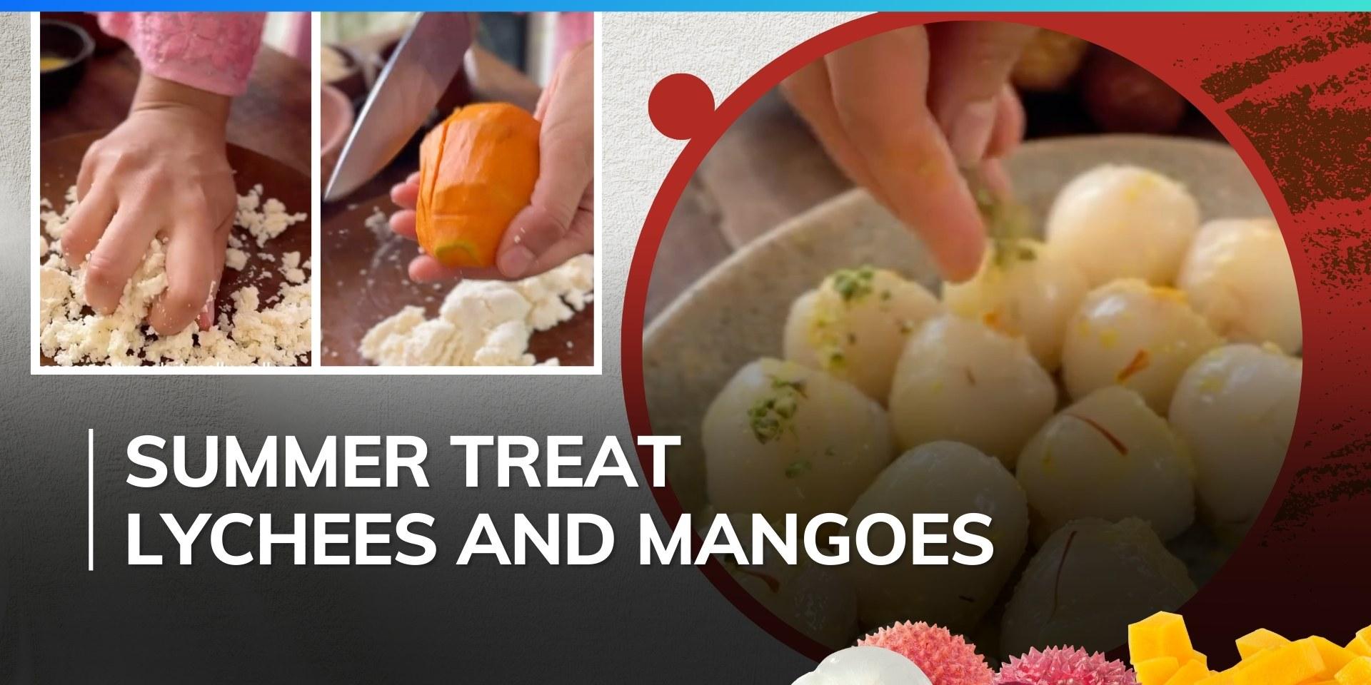 This summer ditch boring desserts, make this tasty lychee-mango sandesh ...