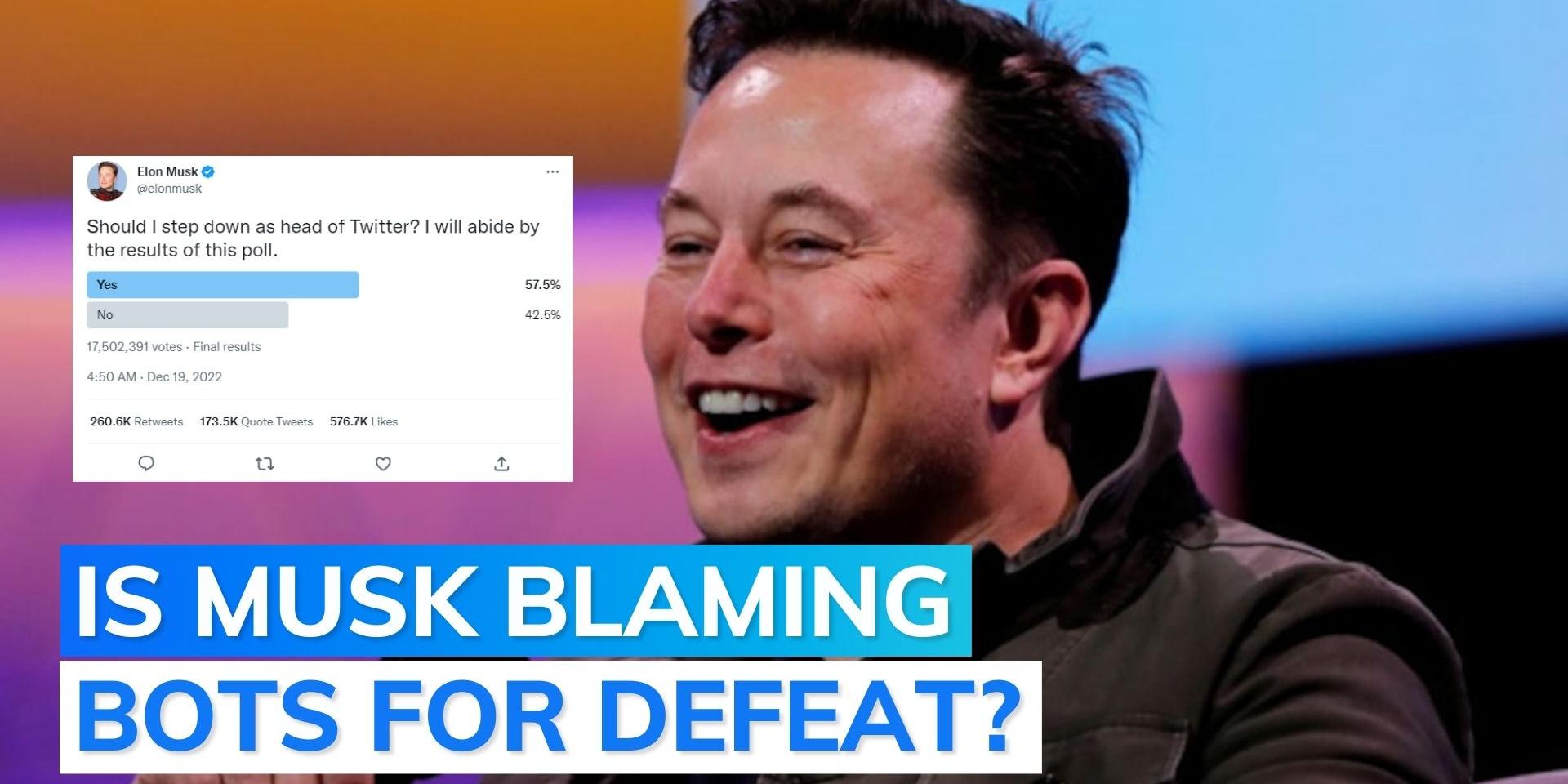 Elon Musk reveals when he‘ll resign as Twitter CEO after losing online ...