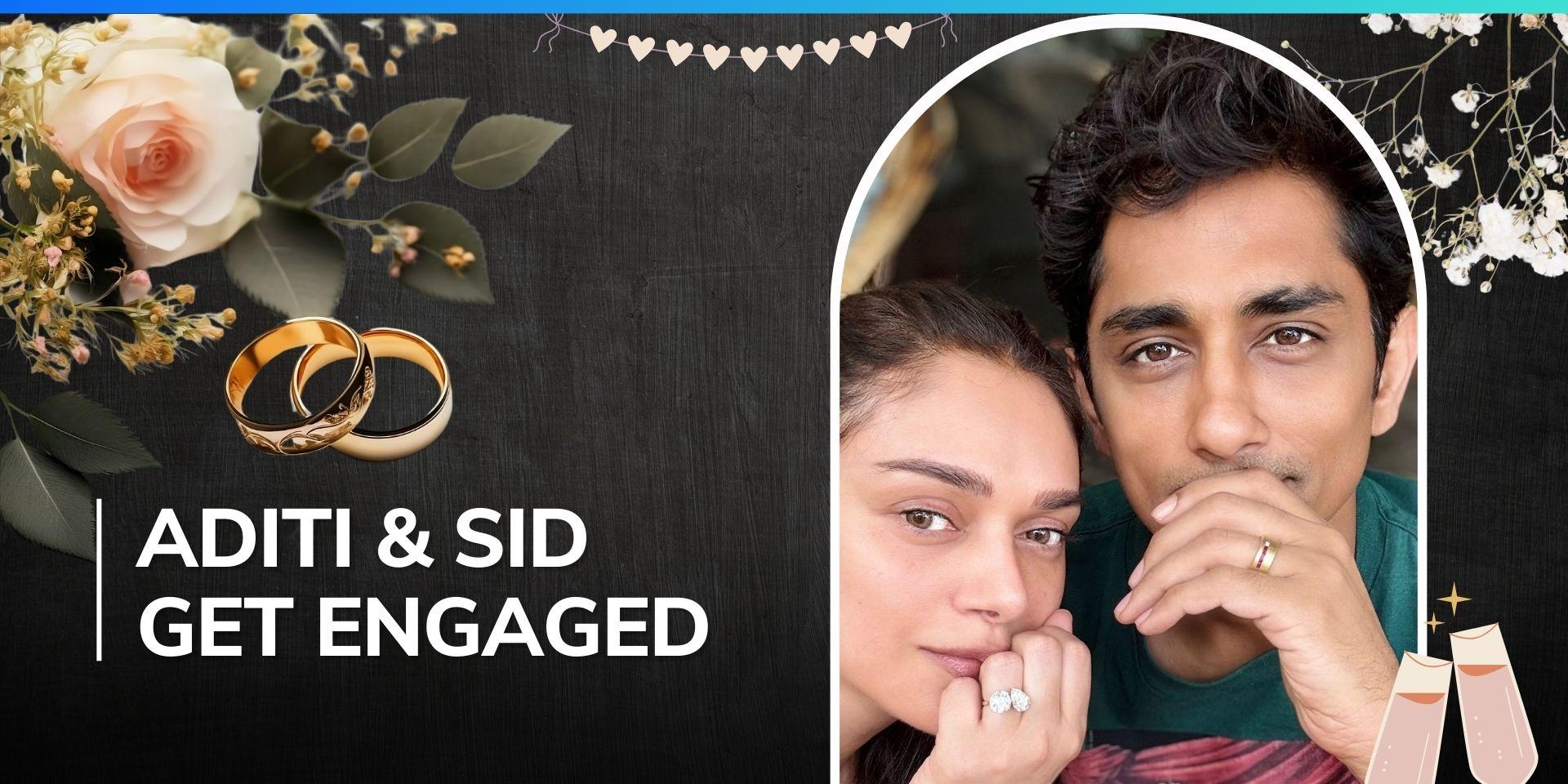 Aditi Rao Hydari confirms engagement with Siddharth, couple flaunts ...