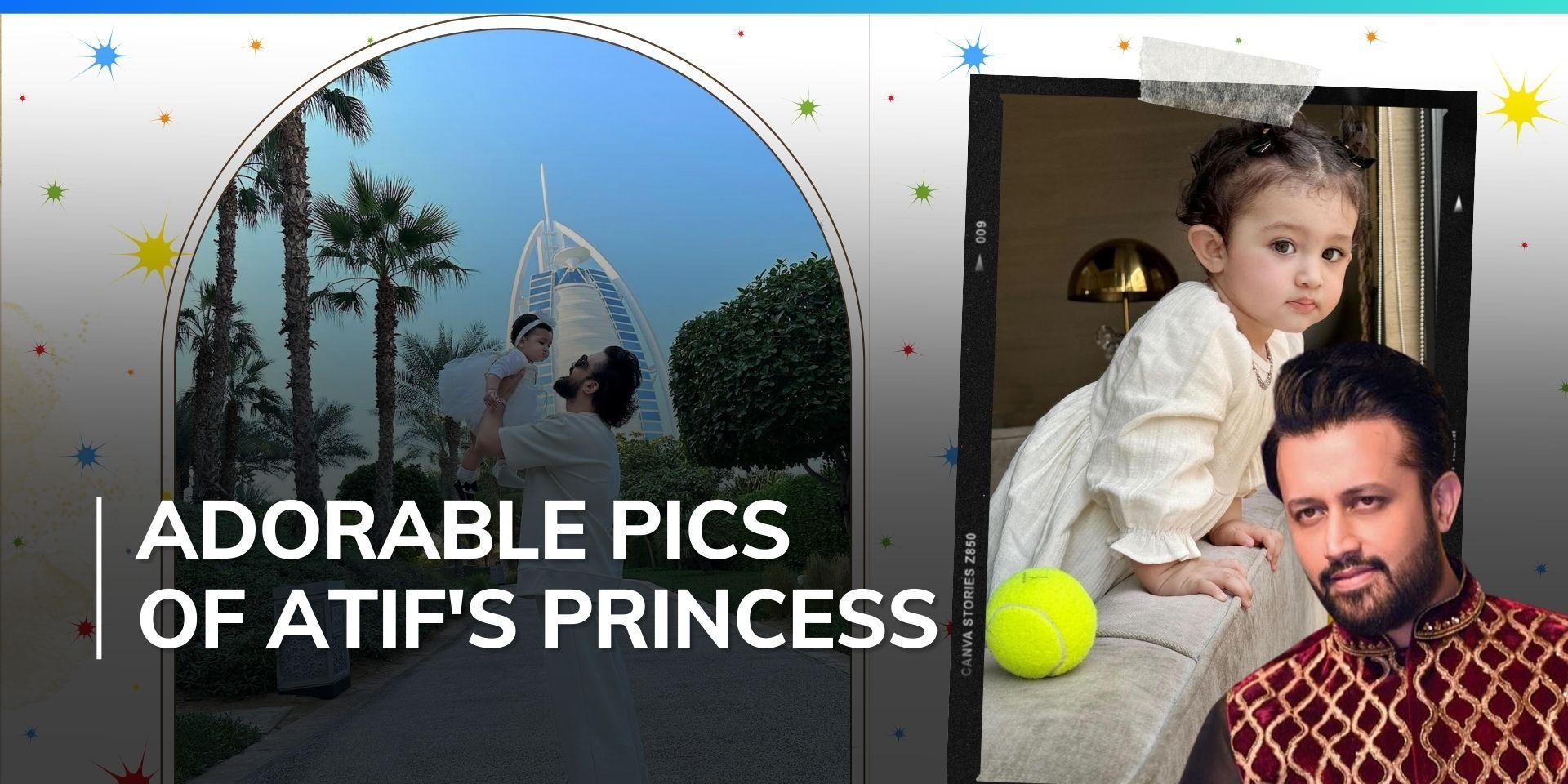 Pakistani singer Atif Aslam reveals daughter‘s face on her first ...