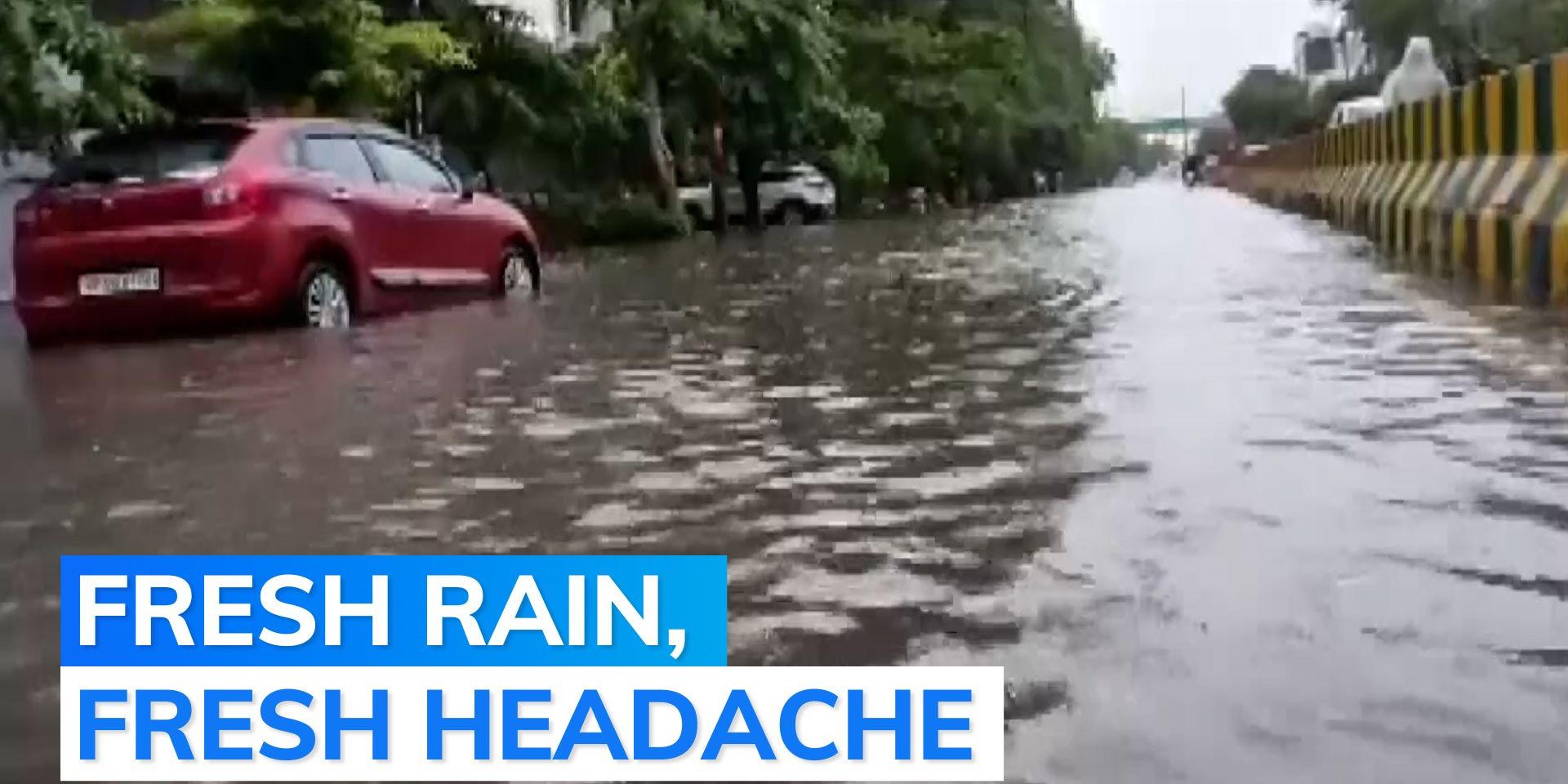 Delhi: Waterlogging in some areas after fresh spell of rain | Editorji