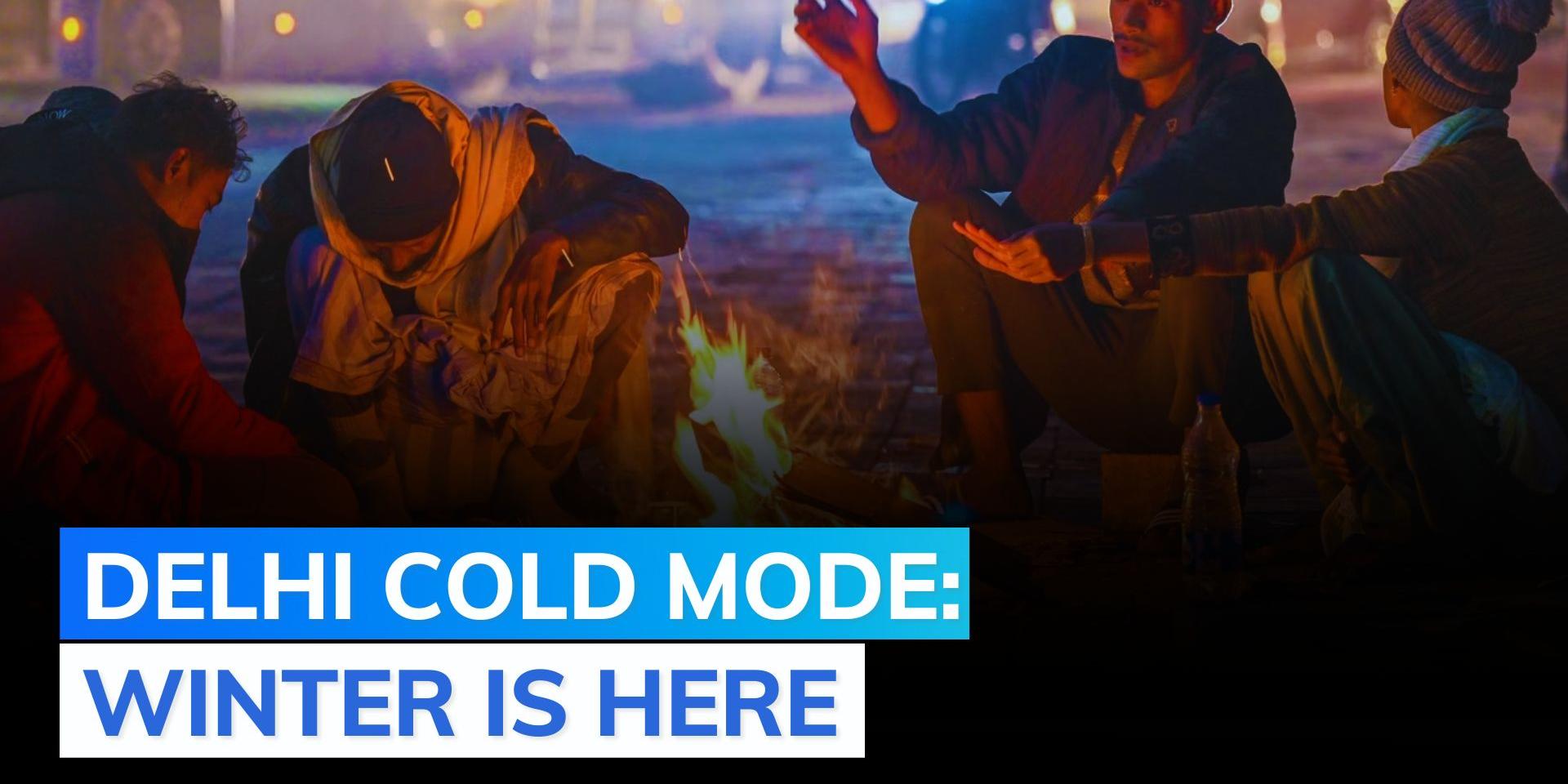 Bone chilling cold in Delhi, maximum temperature settled four notches ...