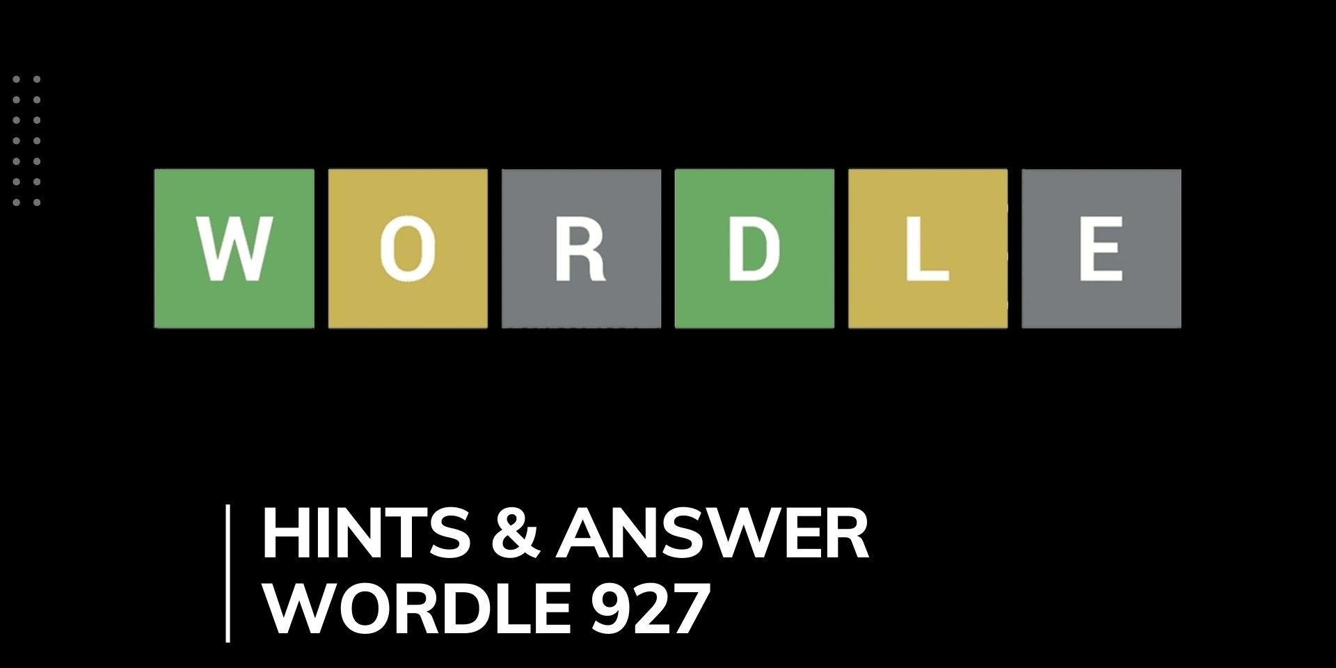 Wordle 927 Hints and Solution for January 2, 2024: Crack the code and ...