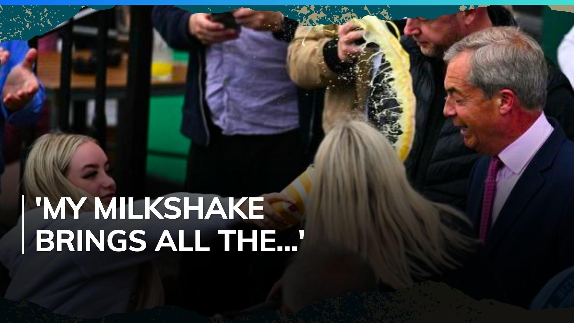 OnlyFans model arrested for throwing milkshake at UK election candidate ...