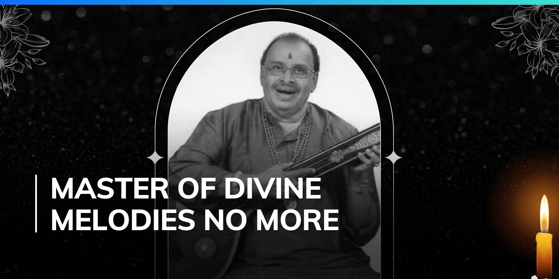 KG Jayan, renowned Carnatic musician and singer, passes away | Editorji