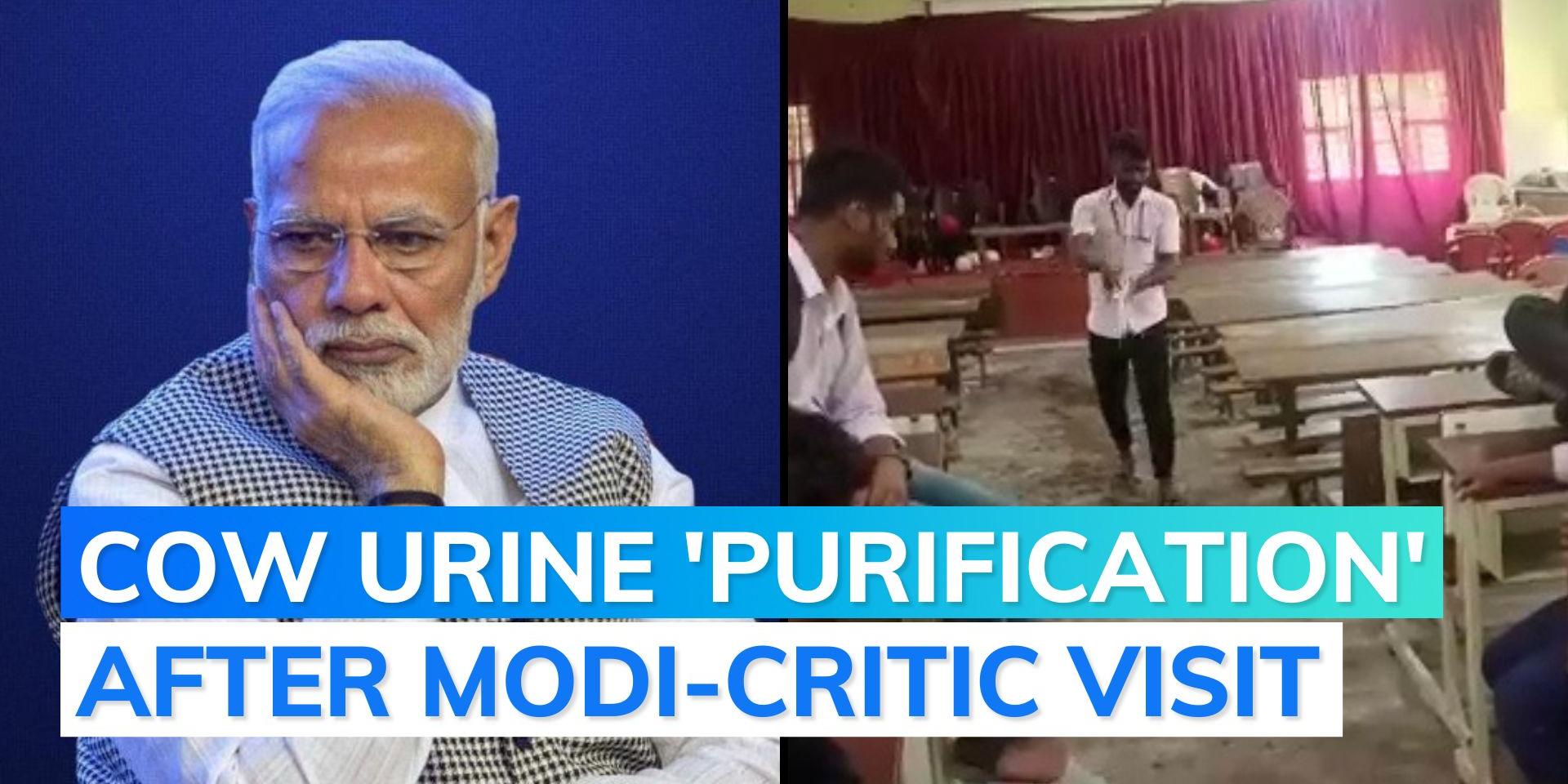 Video: students ‘purify’ college with cow urine after actor Prakash Raj ...