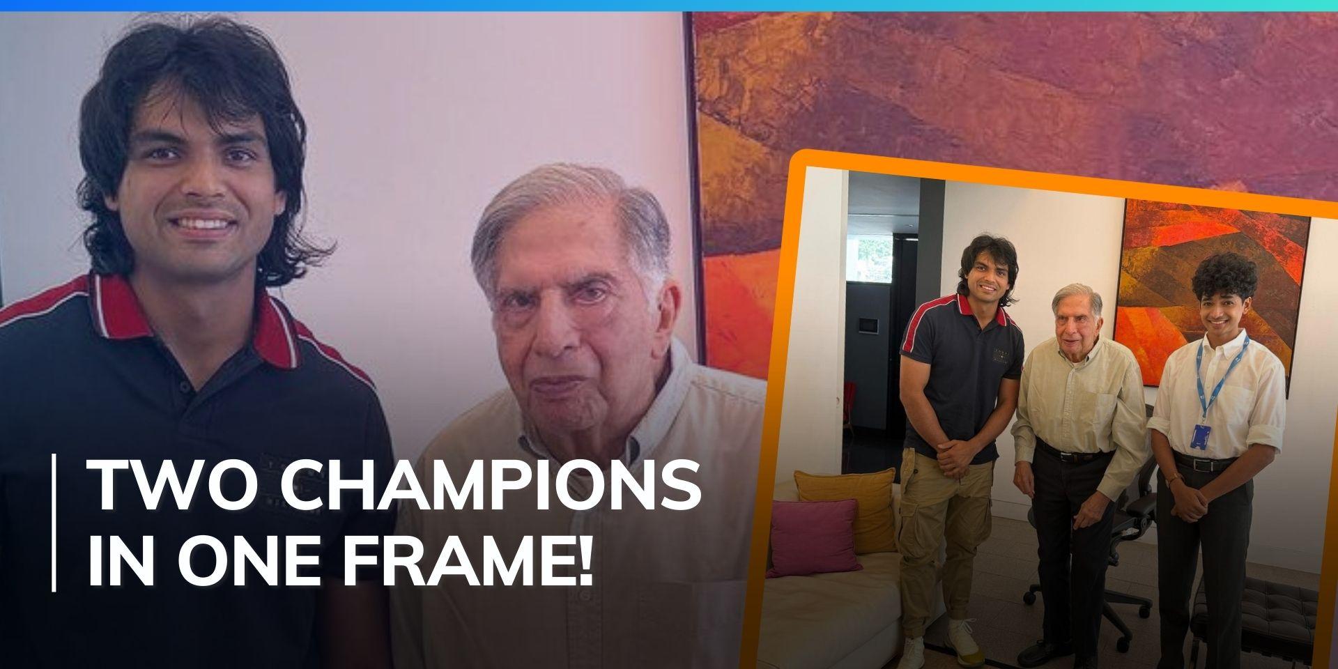 ‘A true visionary’: Neeraj Chopra meets Ratan Tata, posts heartfelt ...