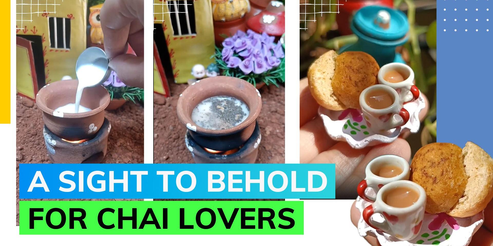 This miniature cooking video of preparing tea is the cutest thing you ...