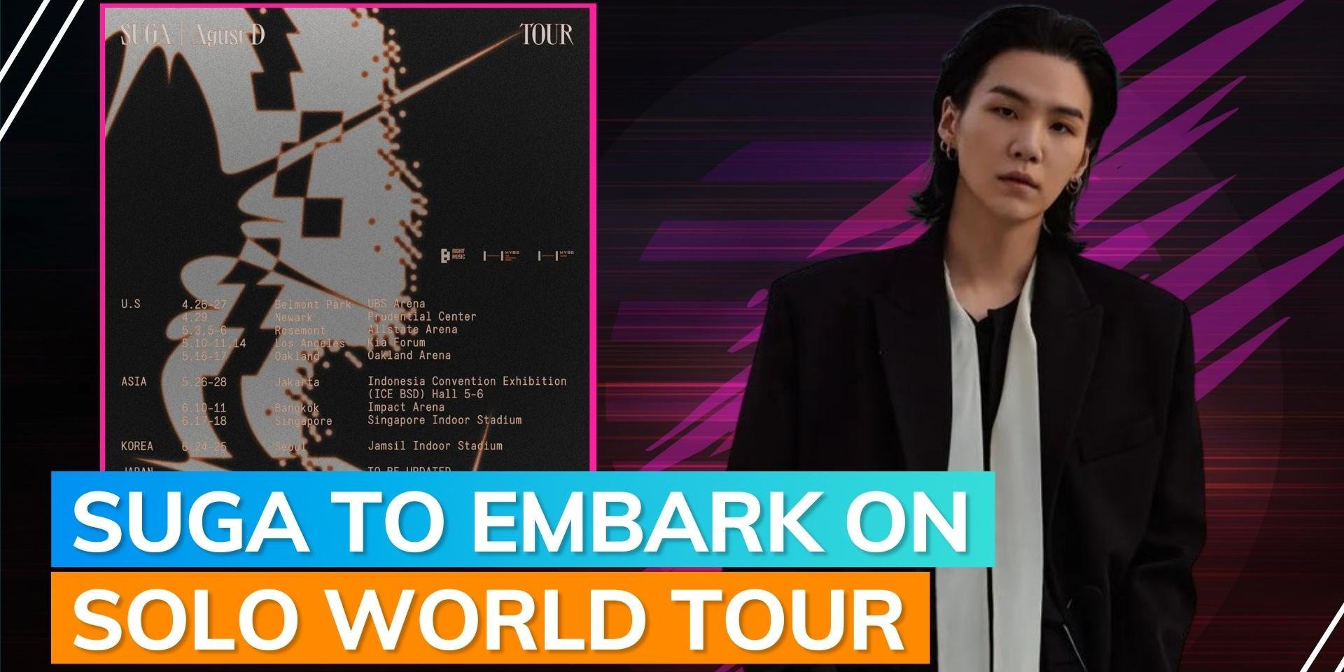 BTS‘ Suga announces his first solo global tour; shares details | Editorji