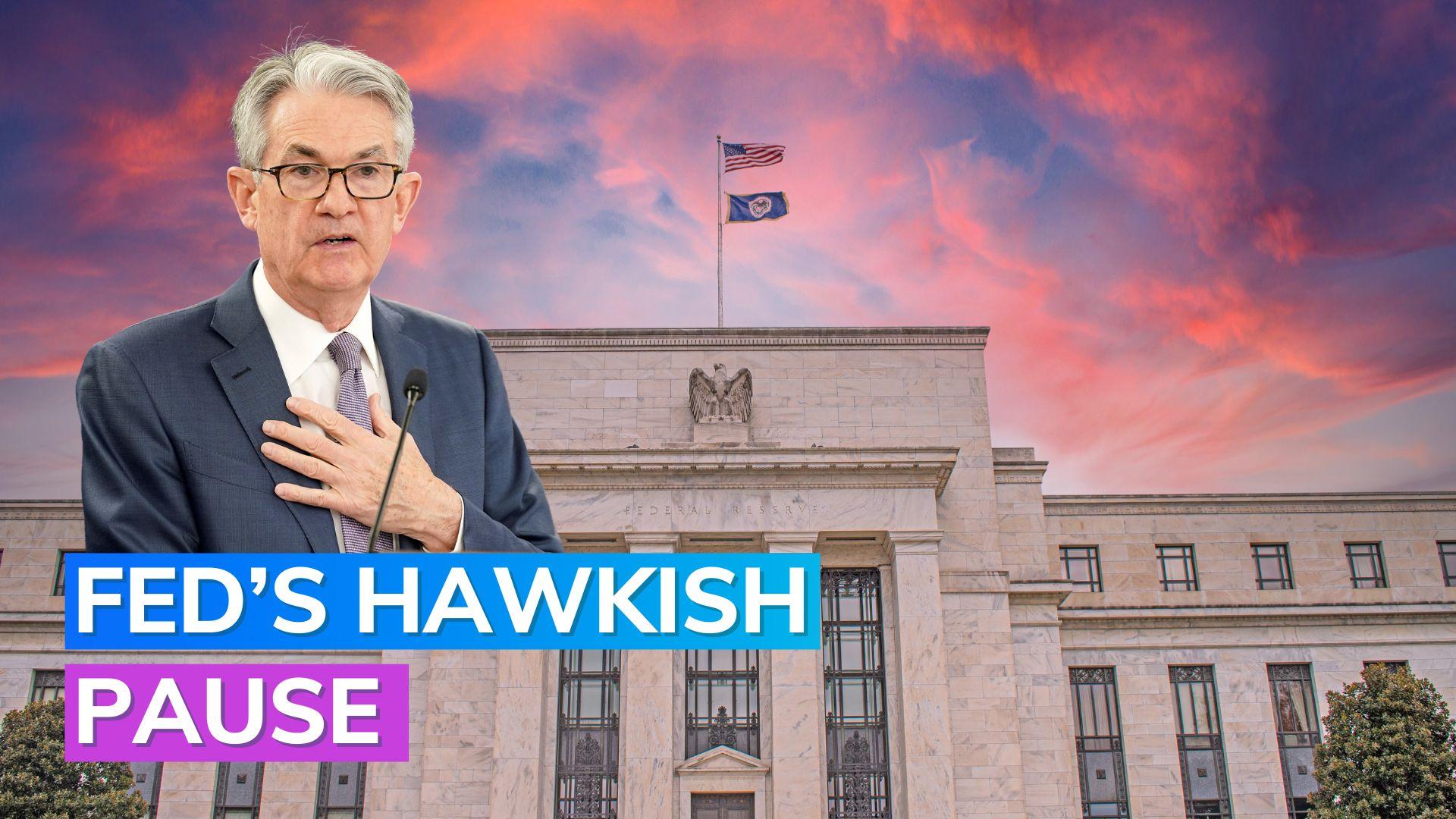 US Fed pauses rate hikes but predicts long fight against inflation ...