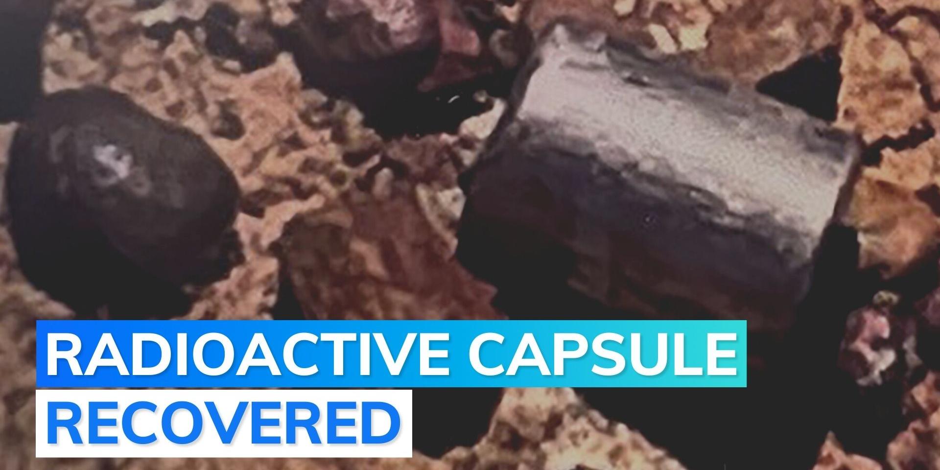 After days of search, tiny but dangerous radioactive capsule that fell ...