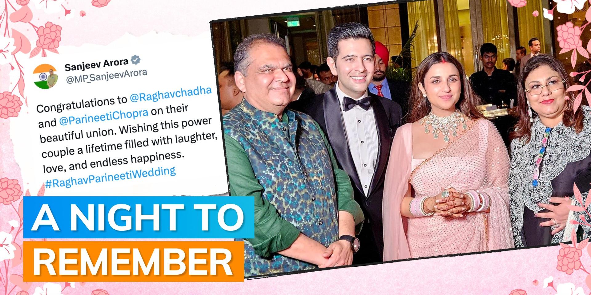 A sneak peek into Parineeti Chopra and Raghav Chadha’s grand wedding reception | Editorji