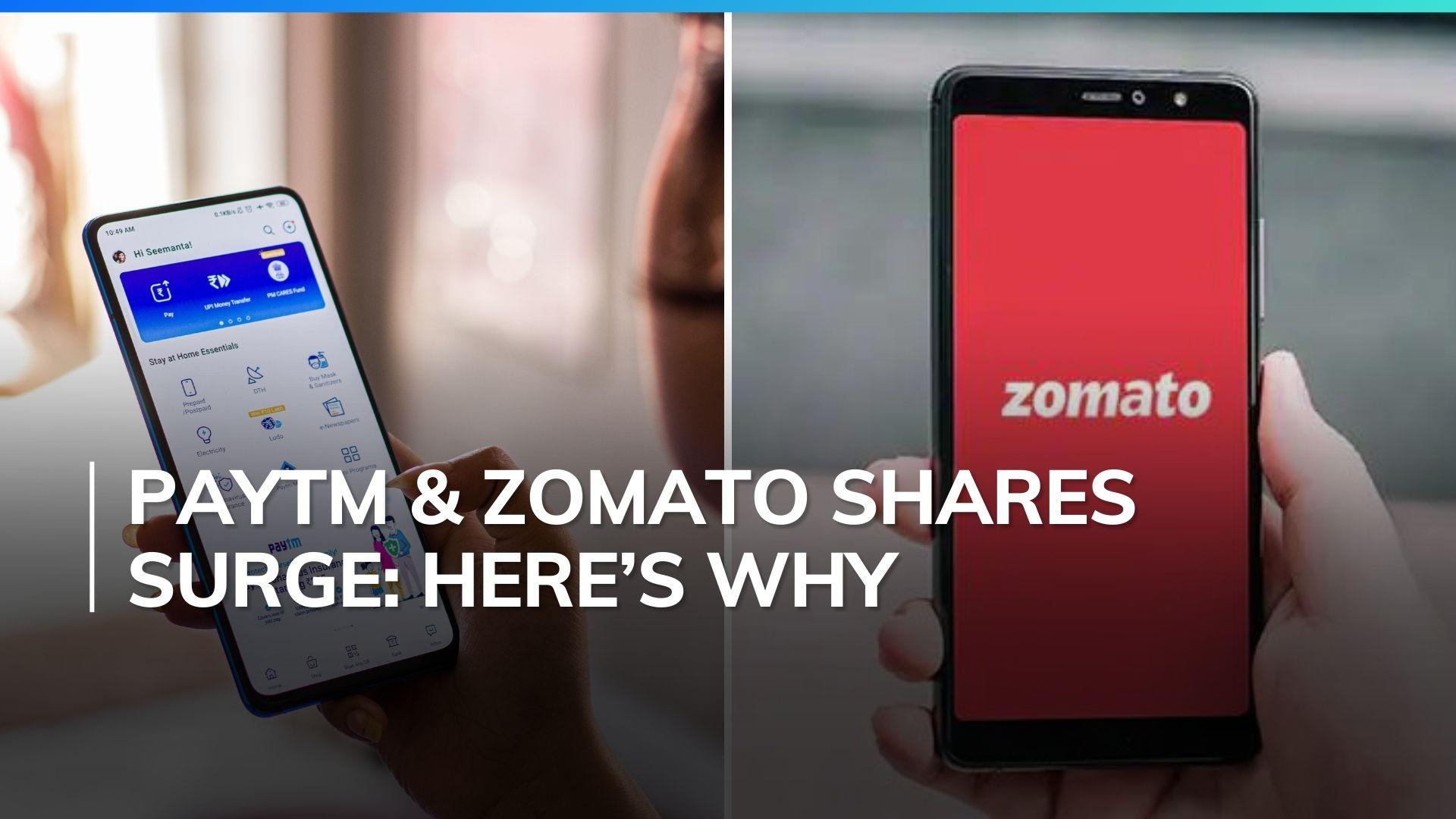 Paytm, Zomato shares rise amid talks on movie ticketing business | Editorji