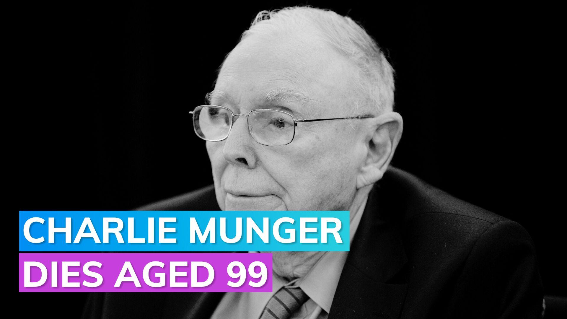 Charlie Munger, investing legend and Warren Buffett‘s right-hand man ...