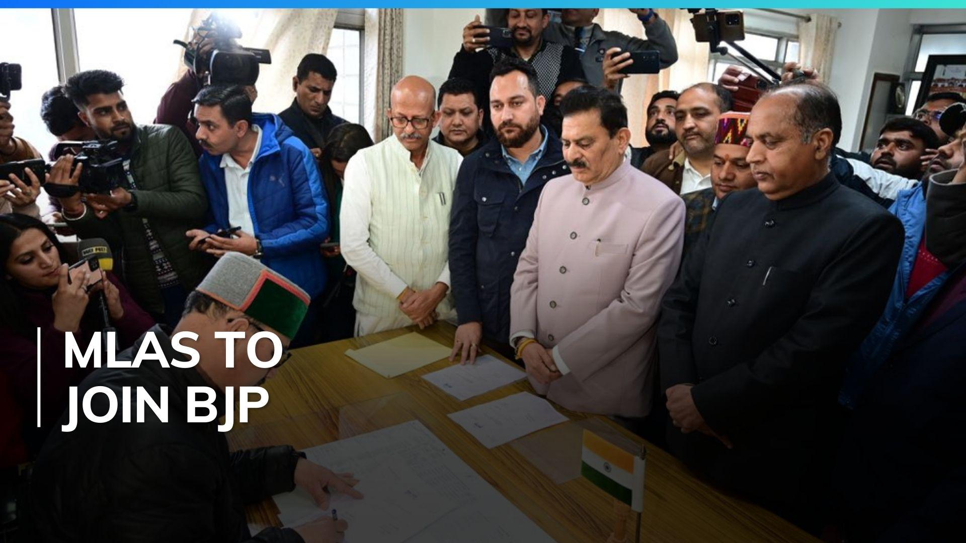 Himachal: 3 Independent MLAs who voted for BJP in Rajya Sabha polls submit resignation | Editorji