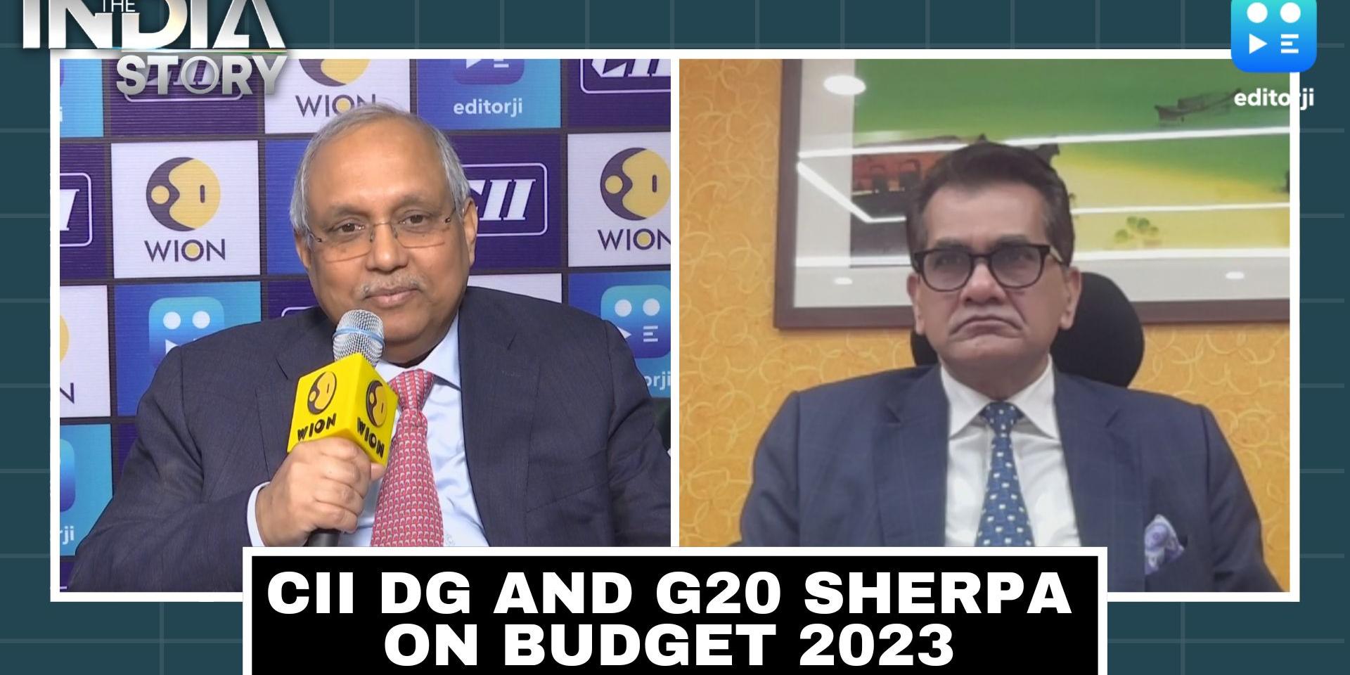 The India Story | G20 Sherpa Amitabh Kant and CII chief Chandrajit ...