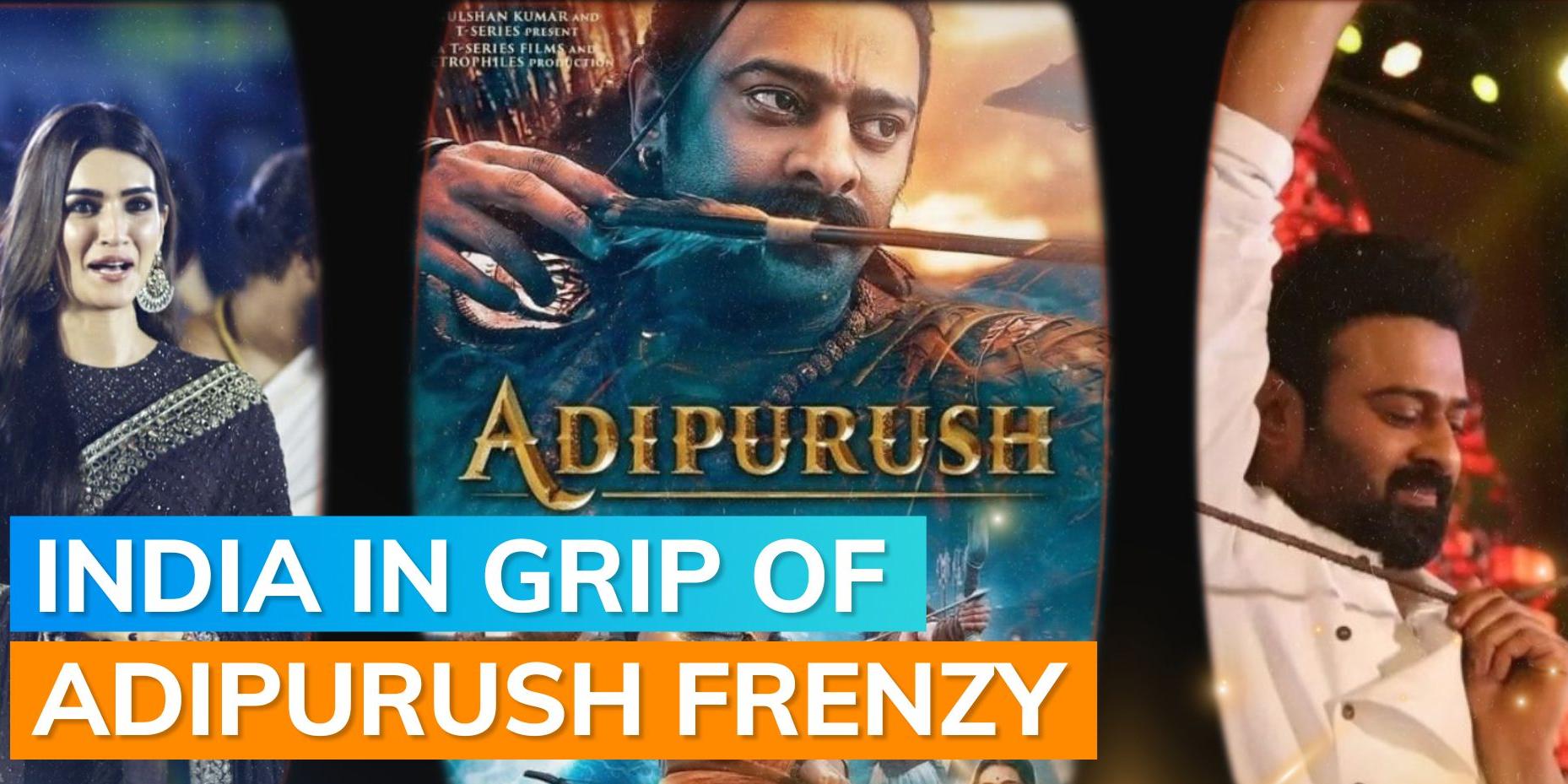 ‘Adipurush’ stars Prabhas, Kriti Sanon share a warm hug; Saif Ali Khan ...