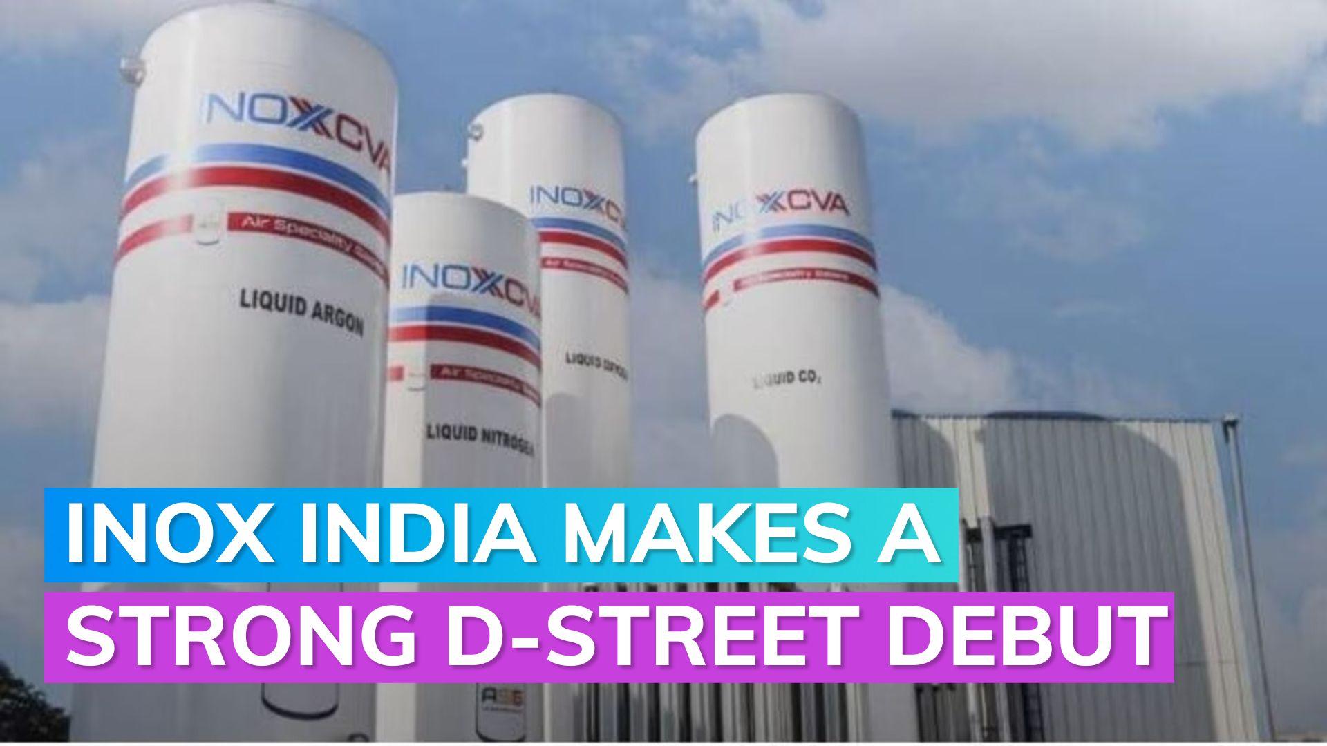 Inox India shares debut at 44% premium over the IPO price | Editorji