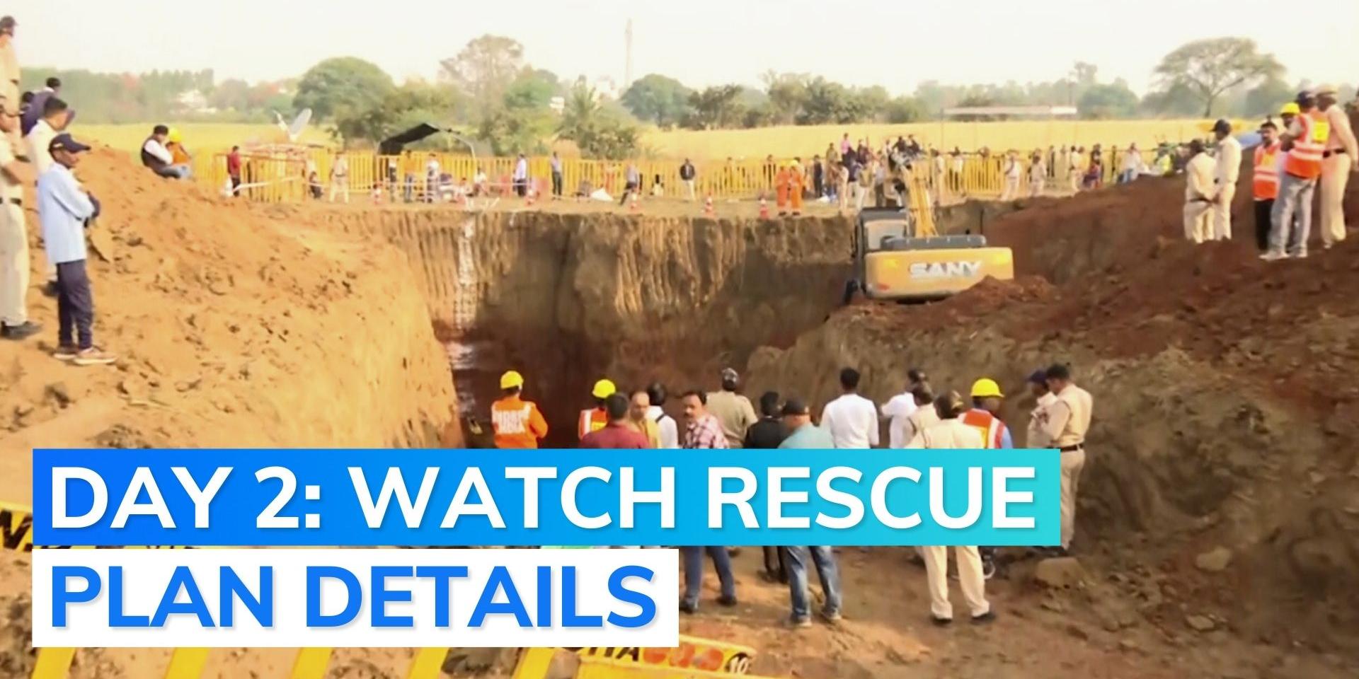 Child stuck in borewell for 24+ hours: rescue efforts continue in ...