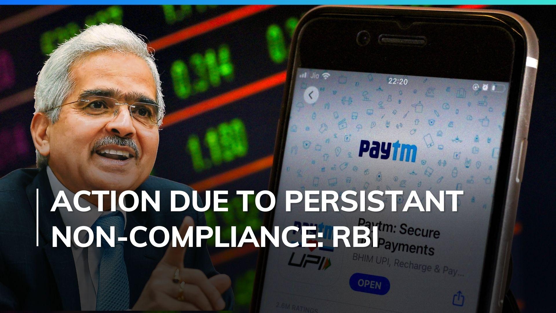 Paytm crisis: Sufficient time given to comply, says RBI Governor ...