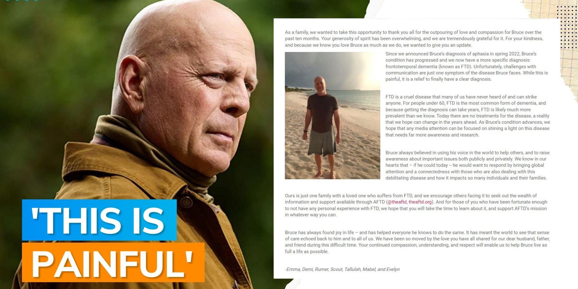 ‘Die Hard’ star Bruce Willis diagnosed with untreatable dementia ...