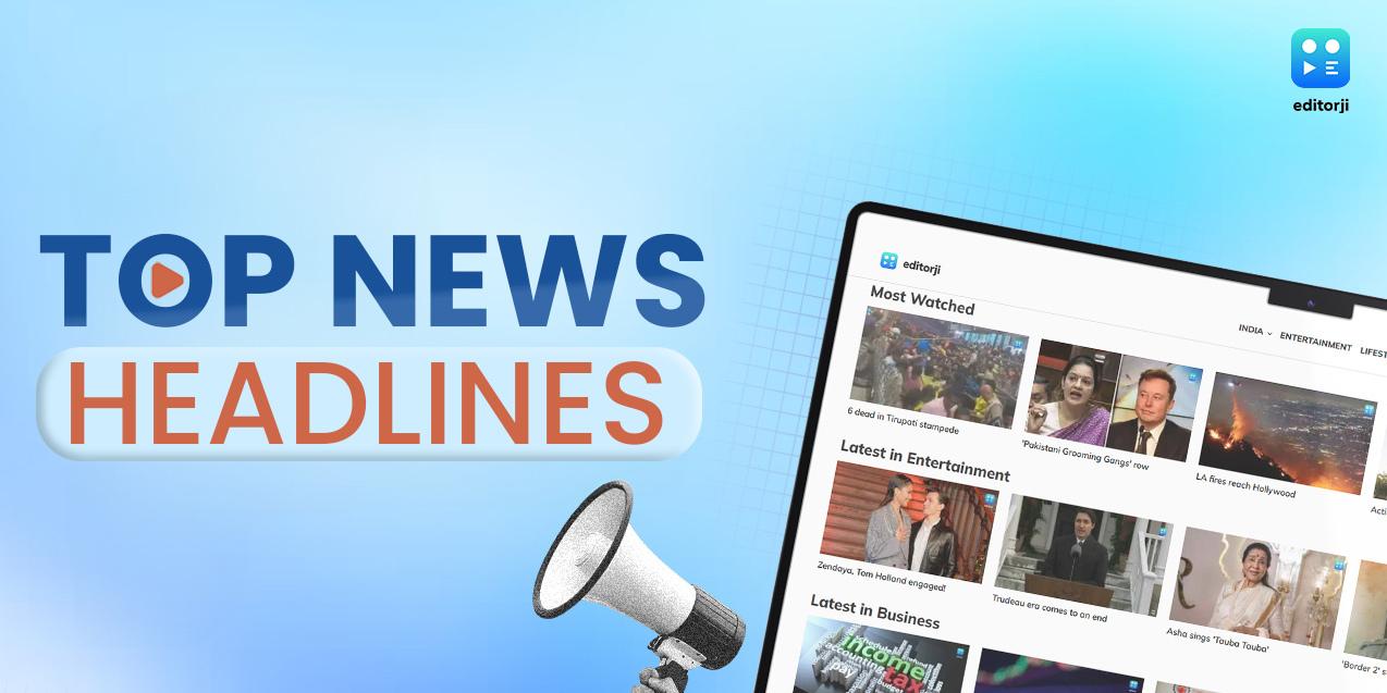 Top 10 News Headlines Today | 16 January 2025: Key Headlines from India ...