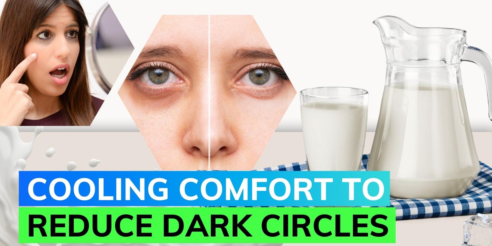 Have you ever tried using cold milk on dark circles? Discover its level ...