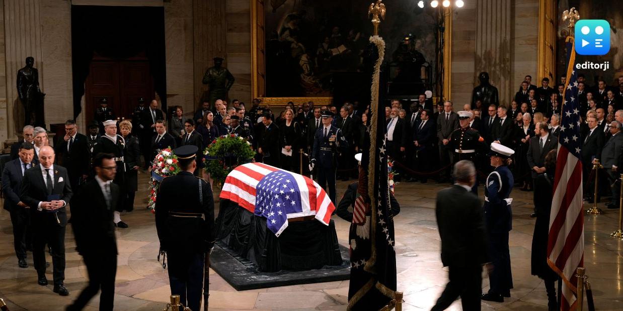 Jimmy Carter‘s Body Transferred to US Capitol for Lying in State | Editorji