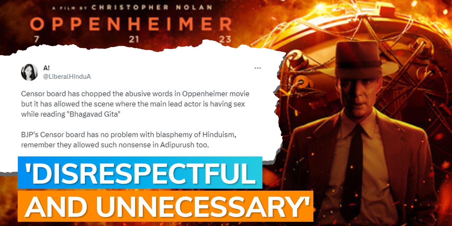 ‘Oppenheimer’: Bhagava Gita‘ link in the intimate scenes stir outrage | Editorji