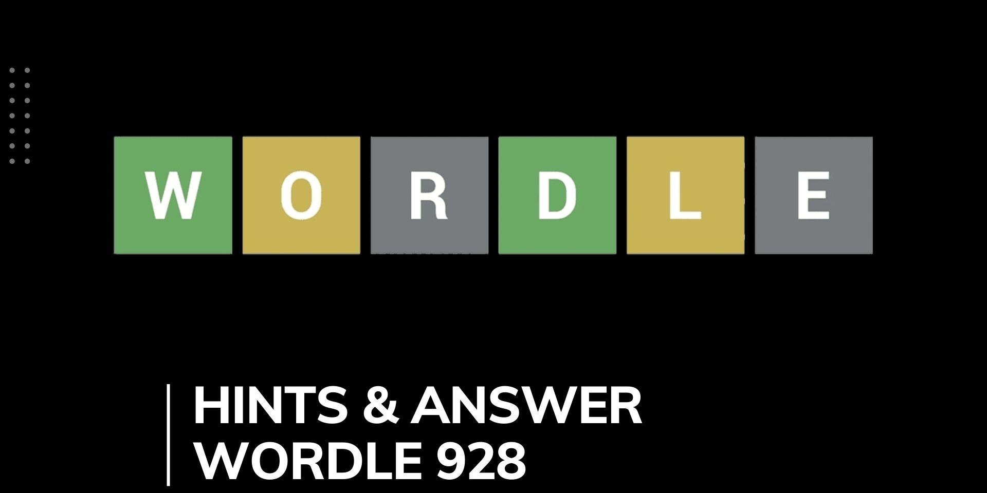 Wordle 928 Hints and Solution for January 3, 2024: Decoding the daily ...