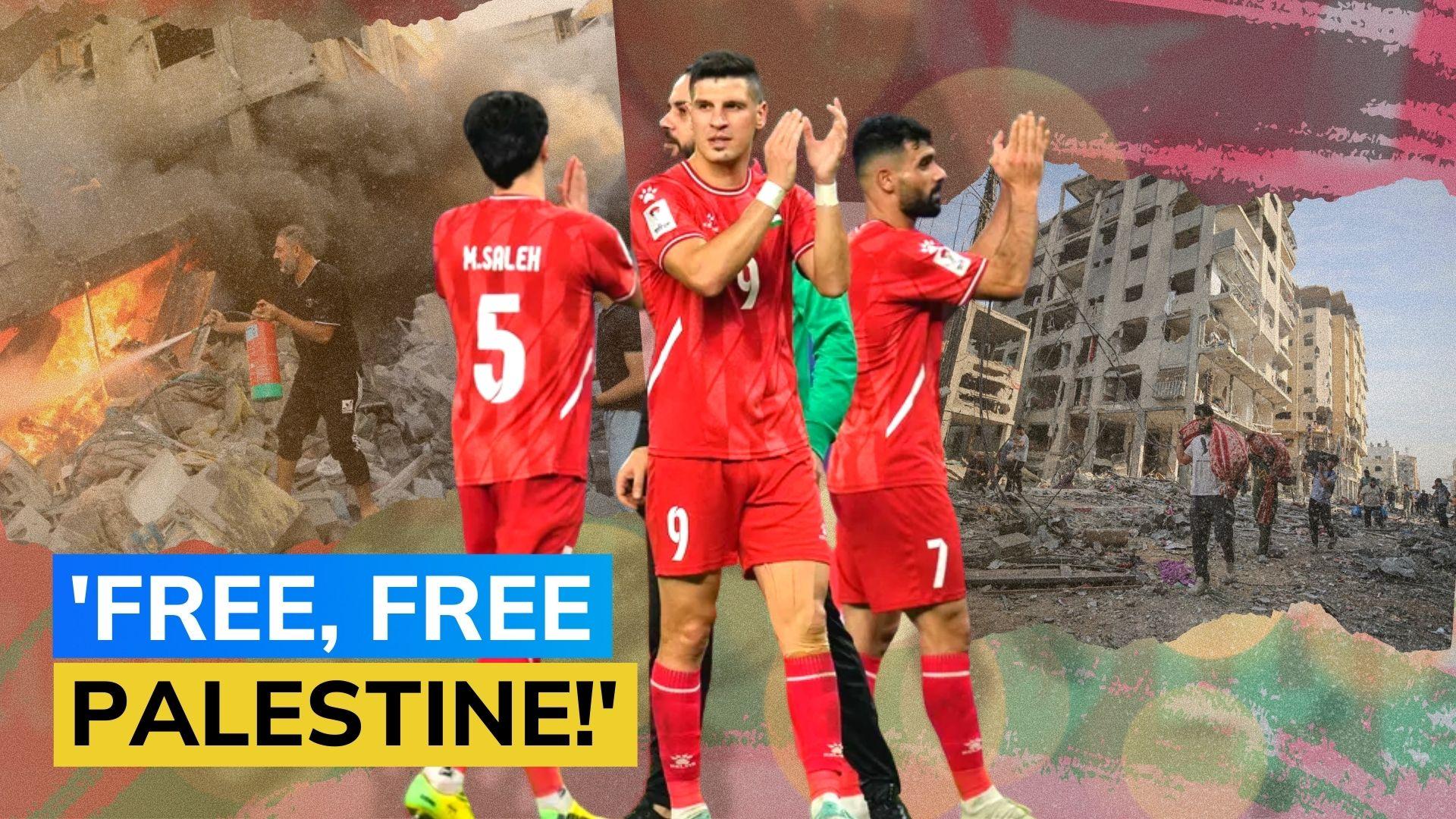 Pro-Palestinian chants echo throughout Palestine vs UAE AFC Asian Cup match | Editorji
