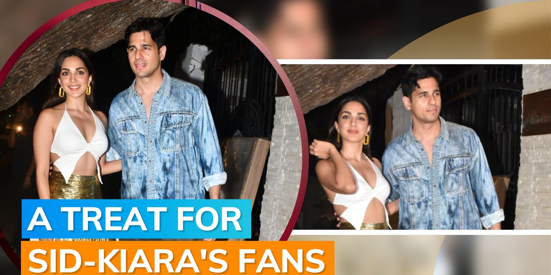 Kiara Advani-Sidharth Malhotra arrive together for producer Ashvini ...