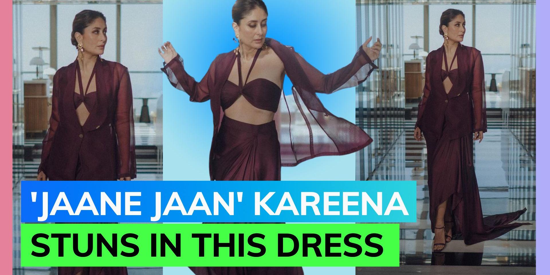 Kareena Kapoor Khan shines in wine-hued outfit at ‘Jaane Jaan’ trailer; know how much it costs ...