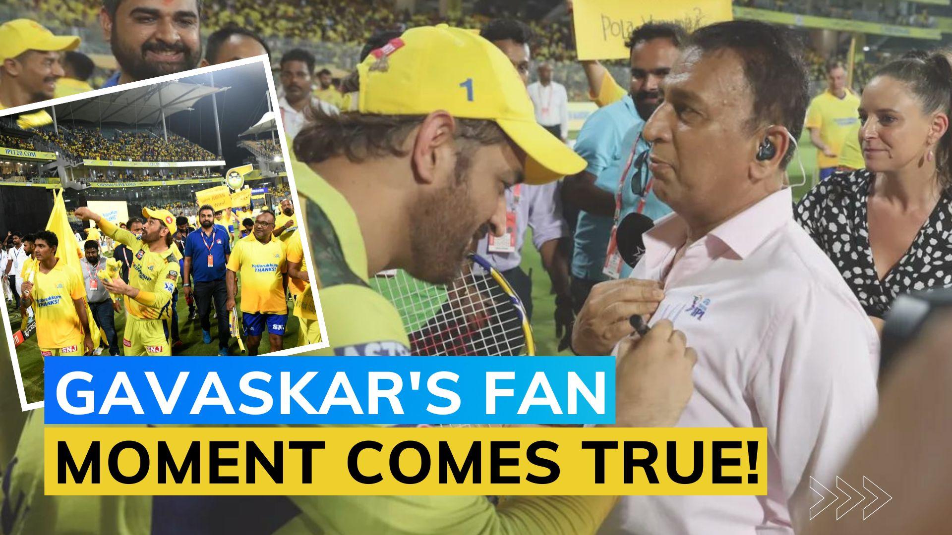 IPL 2023 CSK vs KKR: CSK take a lap of appreciation, Gavaskar gets ...