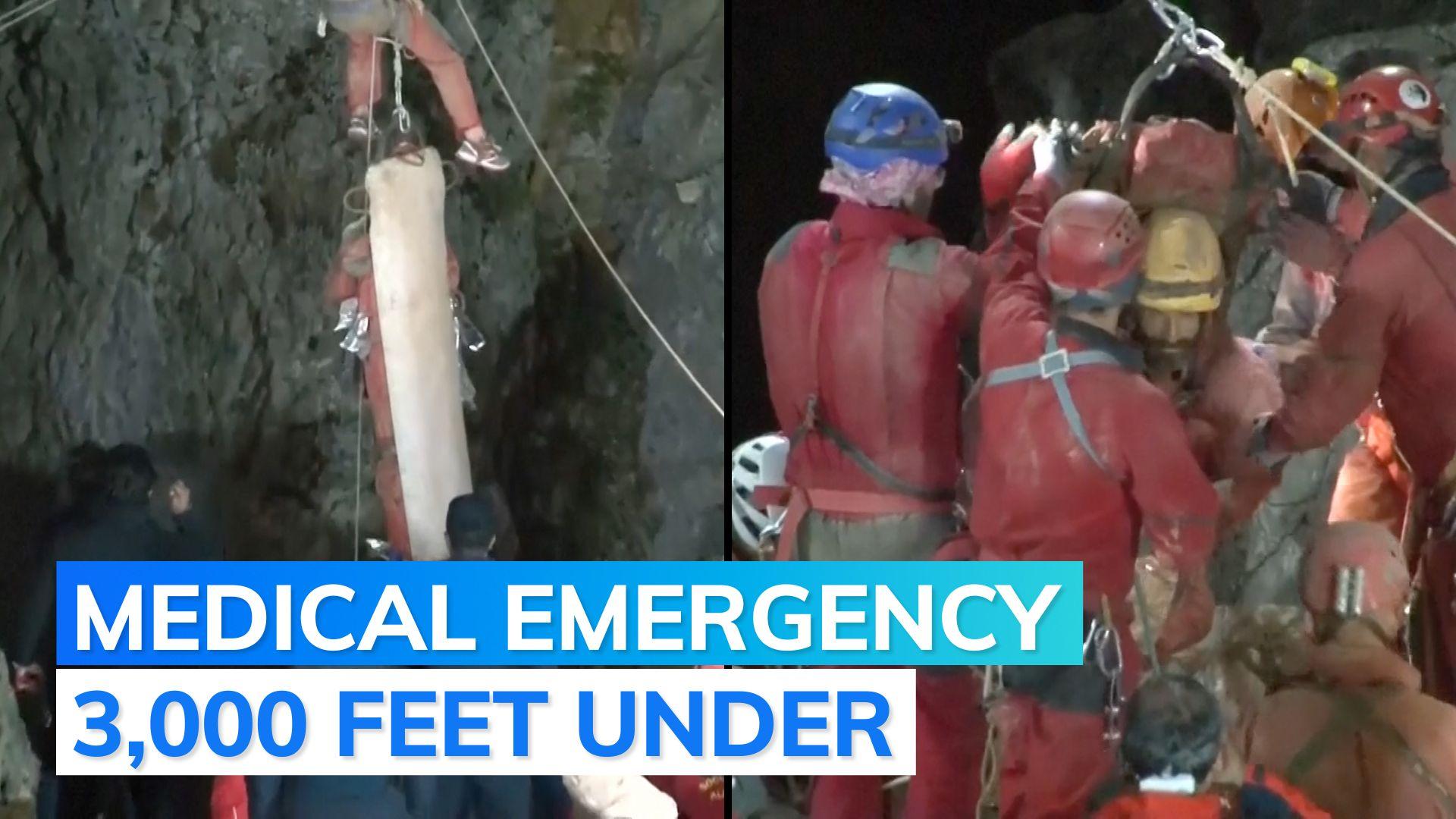 Watch: dramatic visuals of US researcher being rescued from cave after ...