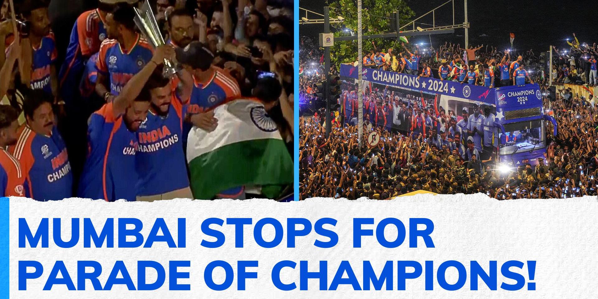 Indian Cricket Team victory parade best moments | Virat Kohli and Rohit ...