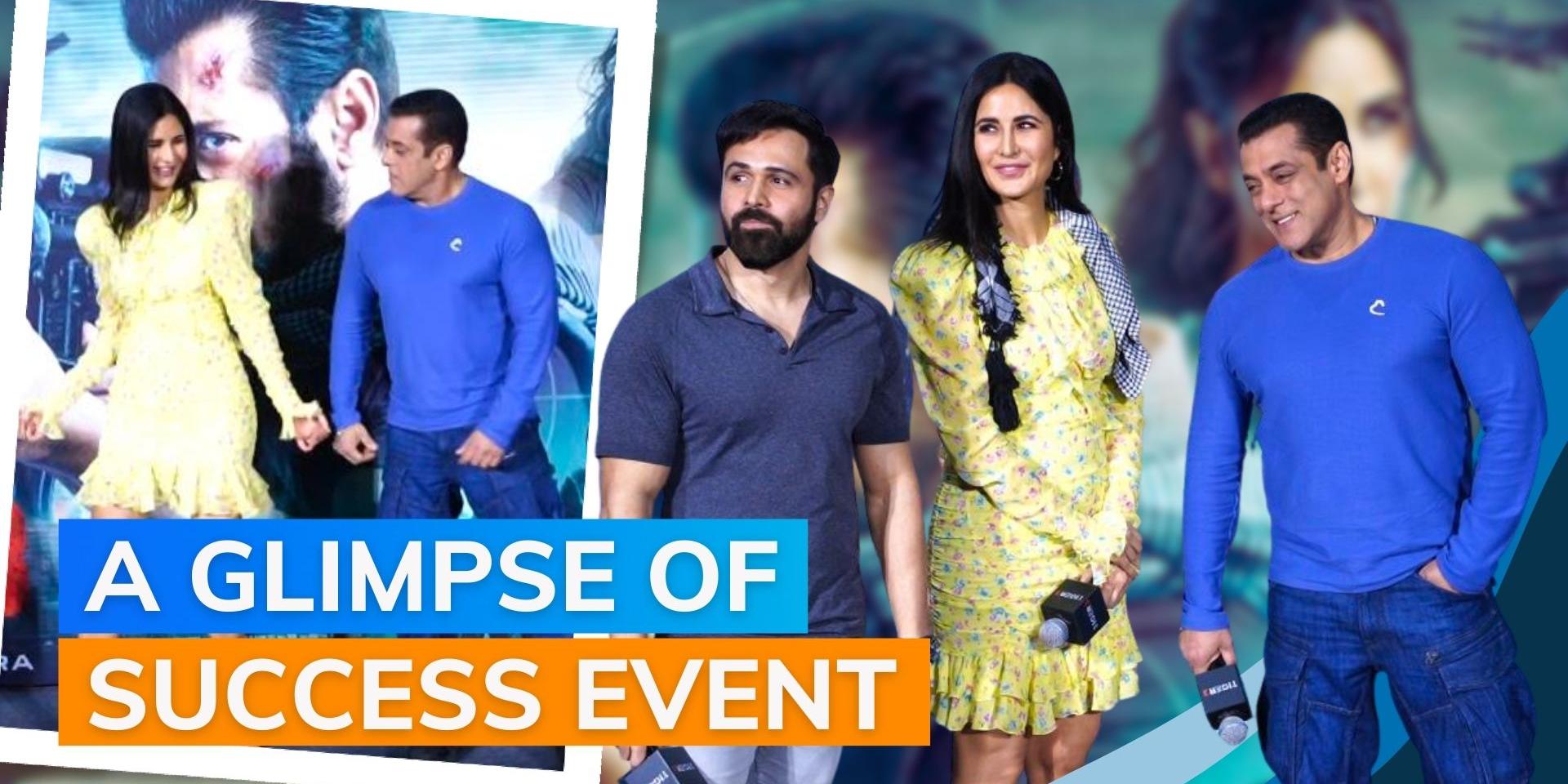 ‘Tiger 3’ event: Salman Khan enacts kissing scene with Emraan Hashmi; dances with Katrina Kaif ...