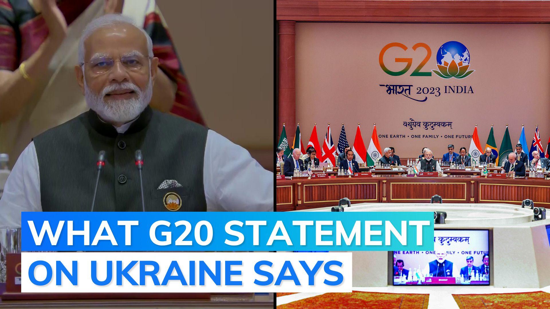 G20 declaration on Ukraine: threat, use of nuclear weapons inadmissible ...