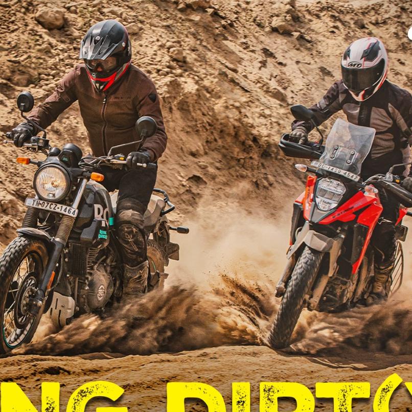 Royal Enfield Scram 411 vs Suzuki V Strom 250 | Off Road Fun and On ...